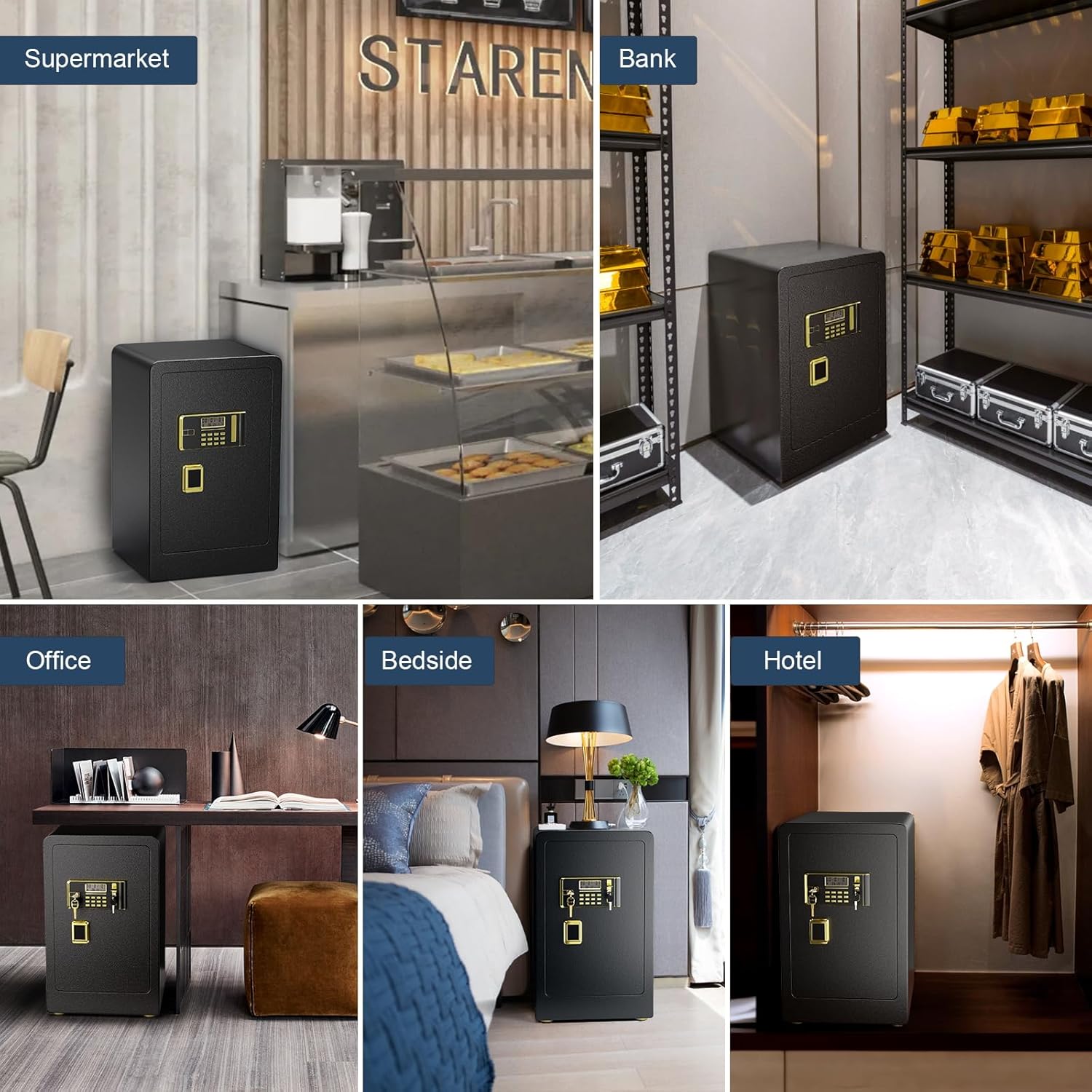 Riddost 4.2 Cub Home Safe Fireproof Waterproof, Large Fireproof Safe ...