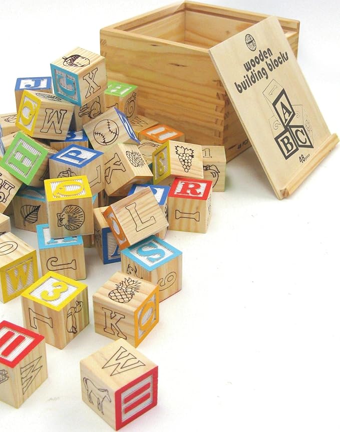 Amazon.com: House of Marbles Wooden Building Blocks : Toys & Games