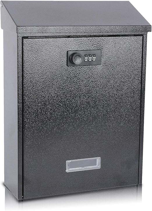Amazon.com: xydled Mail Boxes with Combination Lock,Locking Mailbox ...