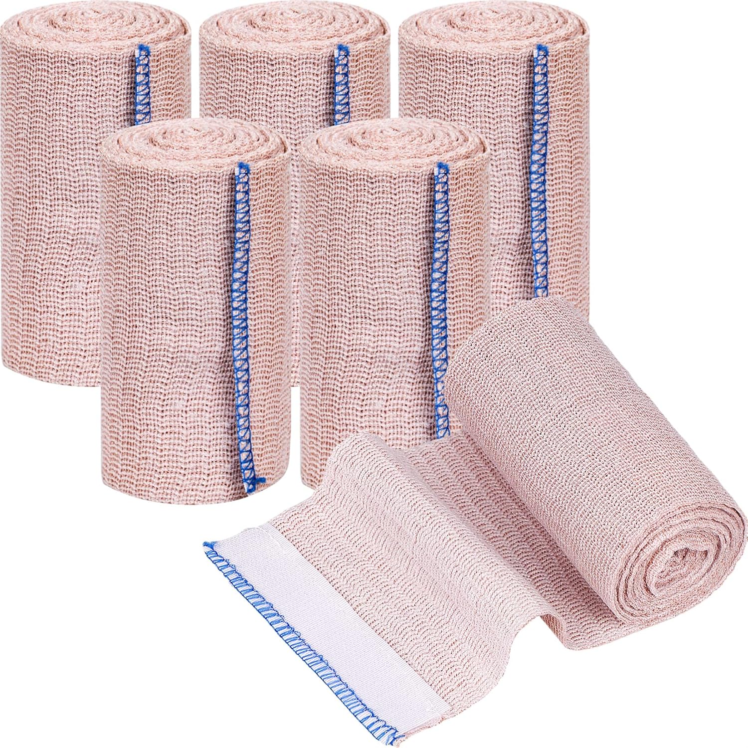 Elastic Bandage Wrap 6 Pack Stretch Compression Bandage Wraps Stretches ...