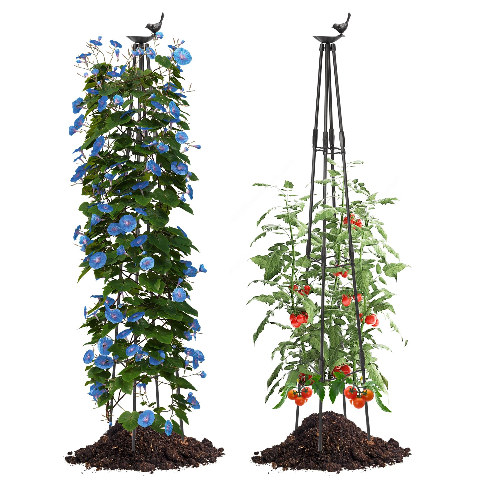 Snapklik.com : EAPFCT Garden Trellis For Climbing Plants Obelisk ...