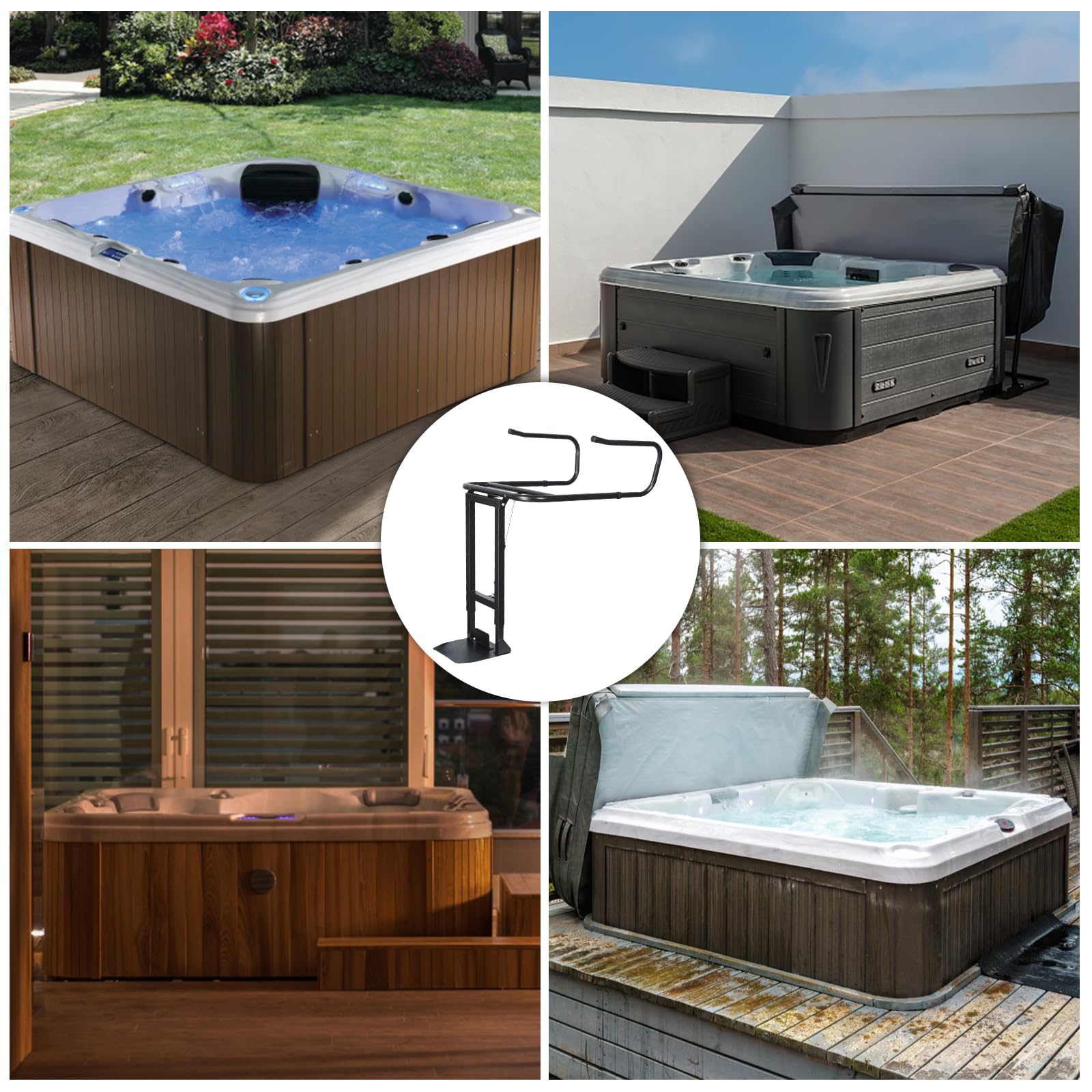 Beyrbest Spa Cover Lifts Hot Tub Cover Lift Hydraulic Spa & Hot Tub ...