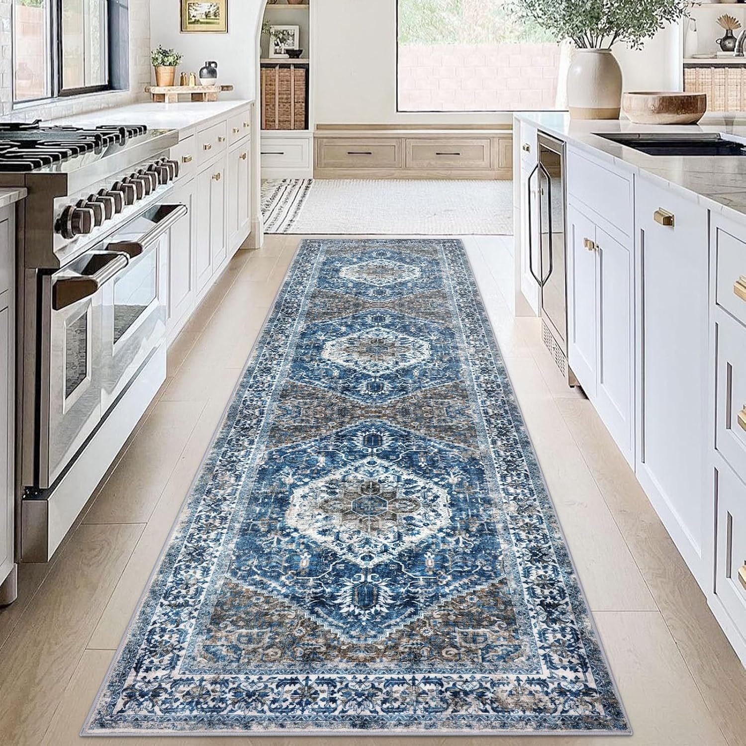 Amazon.com: KOZYFLY Long Runners for Hallways 3x10 Ft Washable Kitchen ...