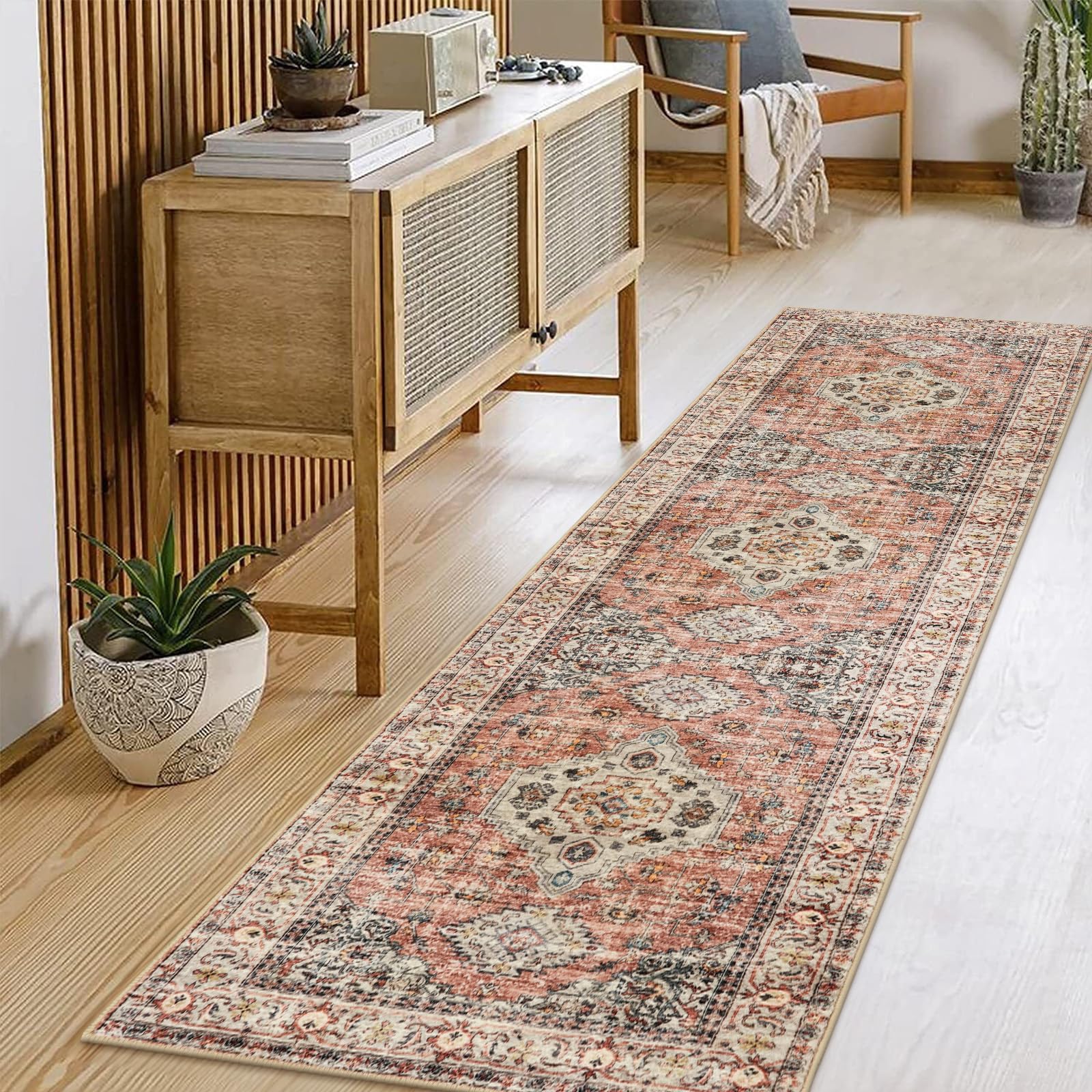 Amazon.com: Lahome 2x3 and 2x4 Taupe Boho Washable Area Rugs : Home ...