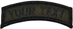 Amazon.com: Large Customizable Text Tab Patch w/Hook Fastener - Patch (Olive Drab)