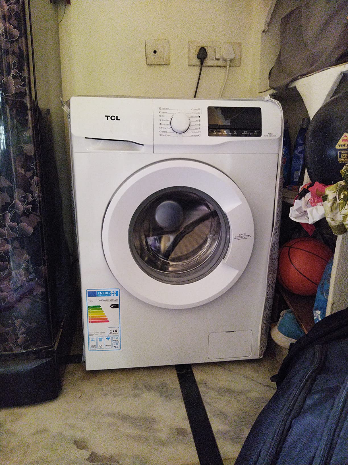 TCL 7 Kg Fully-Automatic Front Loading Washing Machine (TWF70 ...