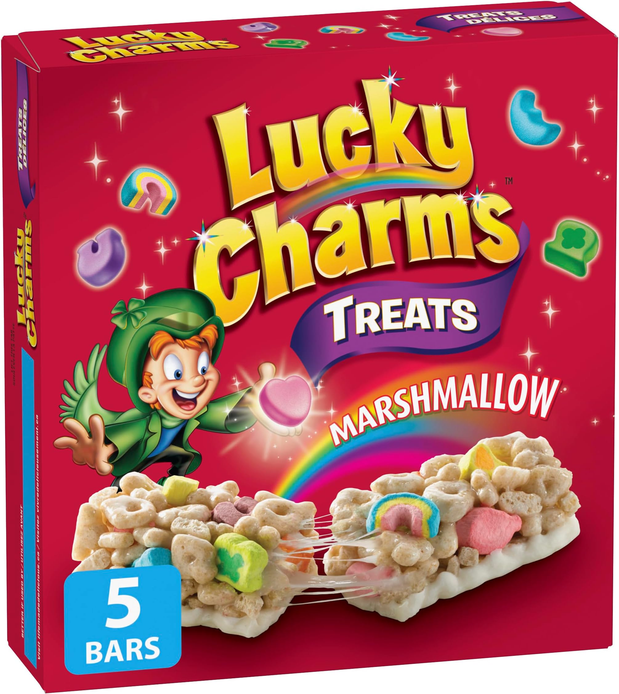 Amazon.com : Lucky Charms Treats Bars, 5-Count, 120g : Grocery ...