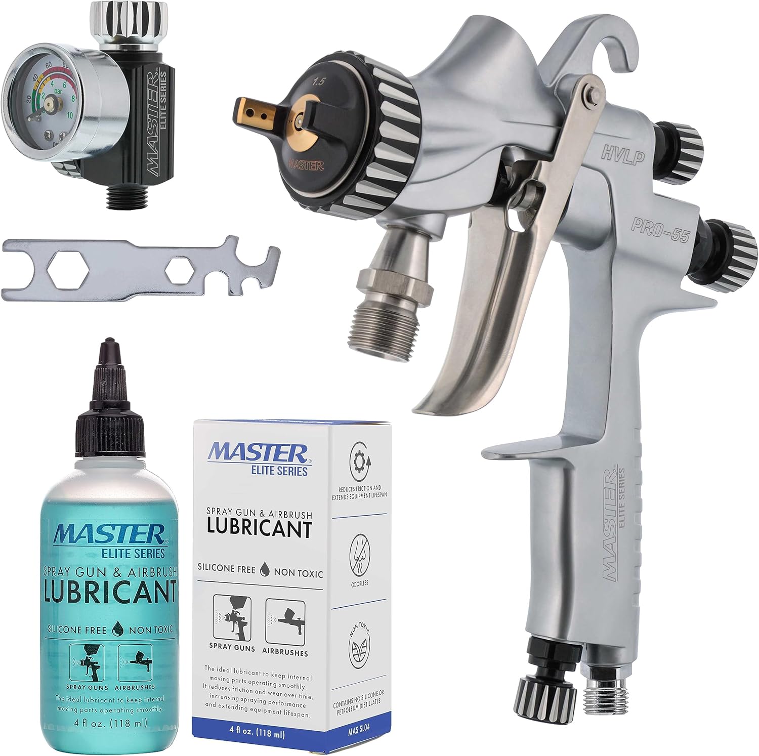 Amazon.com: Master Elite High-Performance PRO-55 Series HVLP Pressure ...