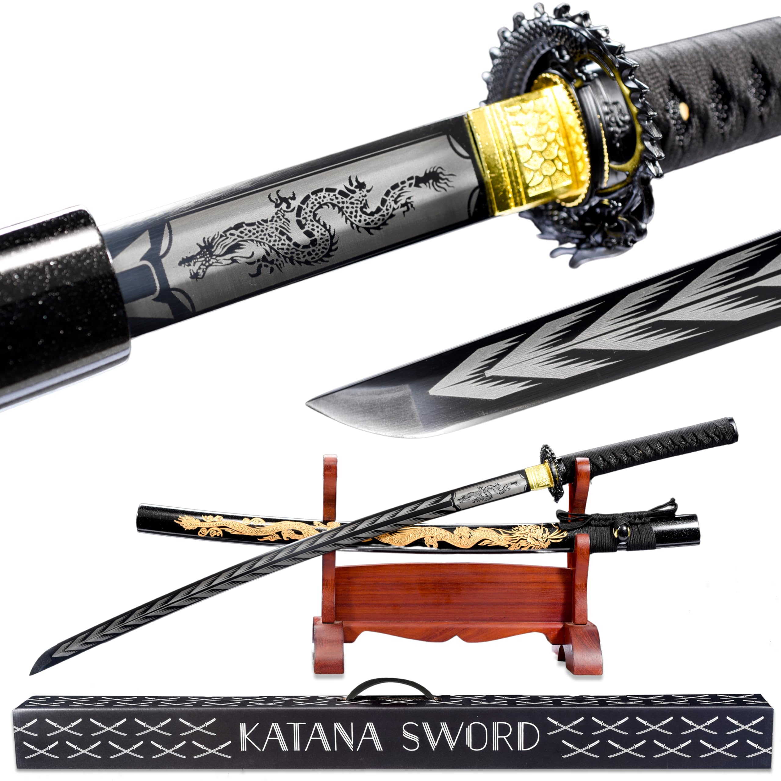 Real Katana Sword Sharp - Japanese Samurai Swords are a Unique Gift for ...