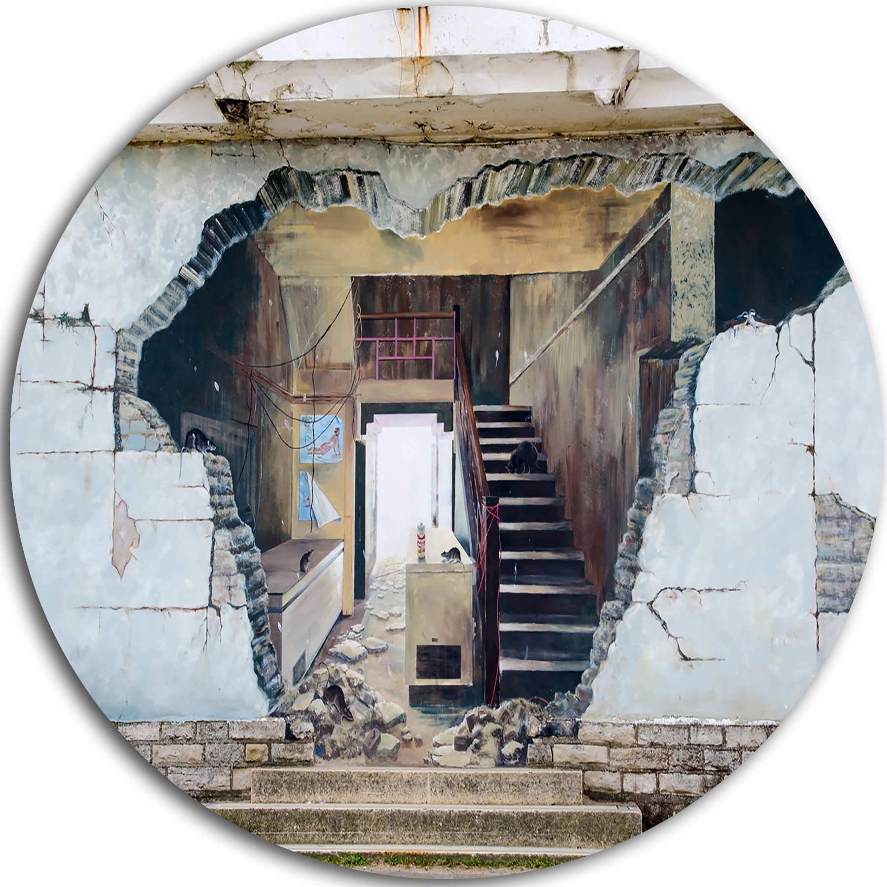 Graffiti Broken Wall