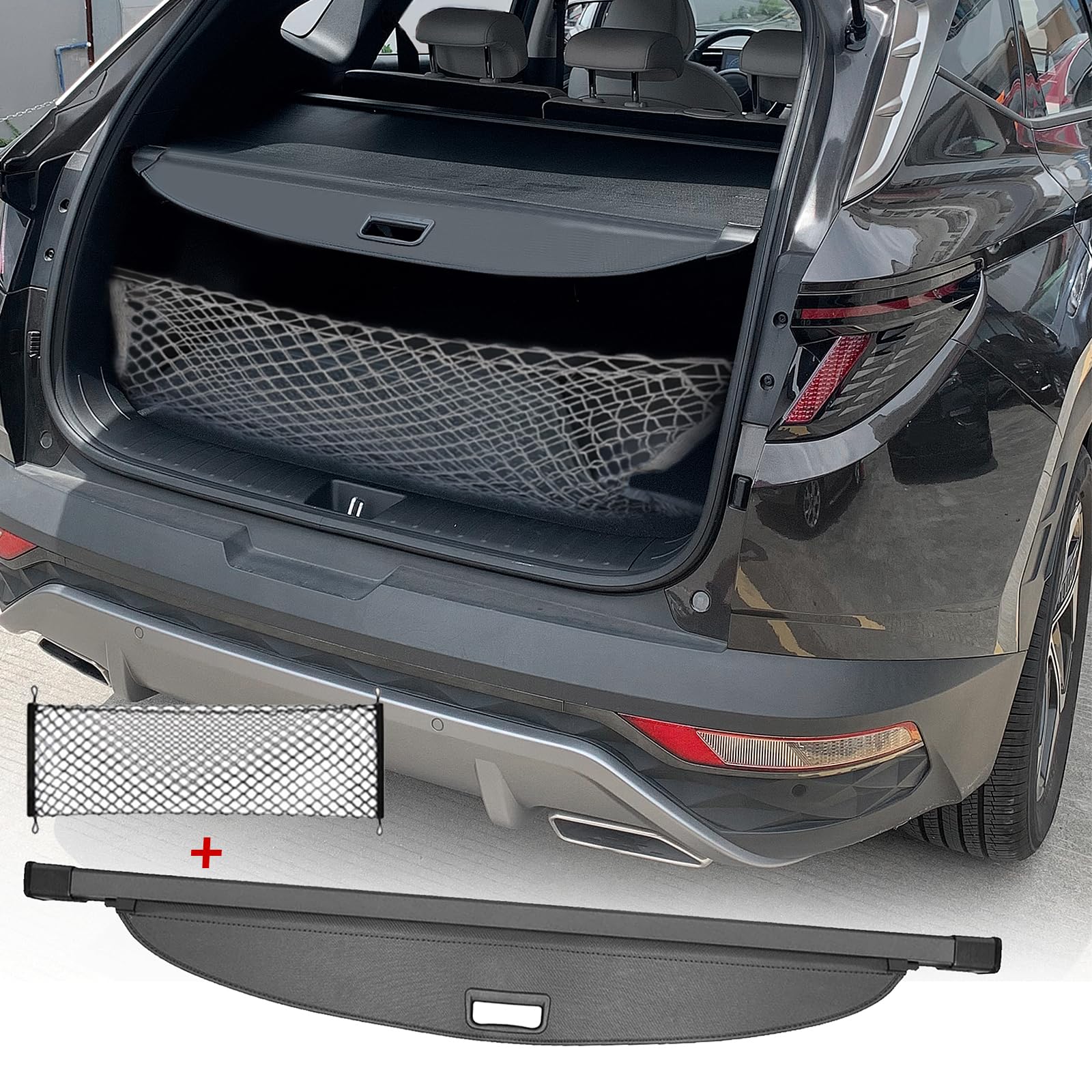 Buy Volcaner Cargo Cover for 2022 2024 2023 Hyundai Tucson Accessories ...