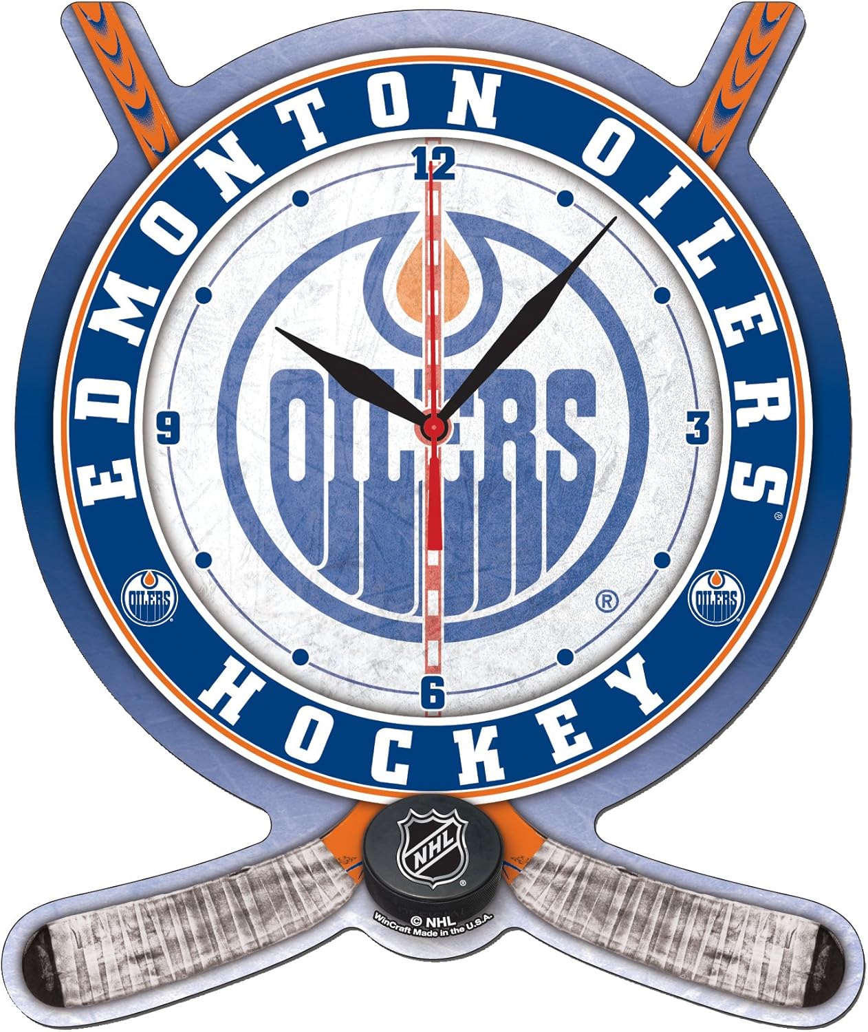 Amazon.com : NHL Edmonton Oilers Hockey Stick and Puck High Definition ...