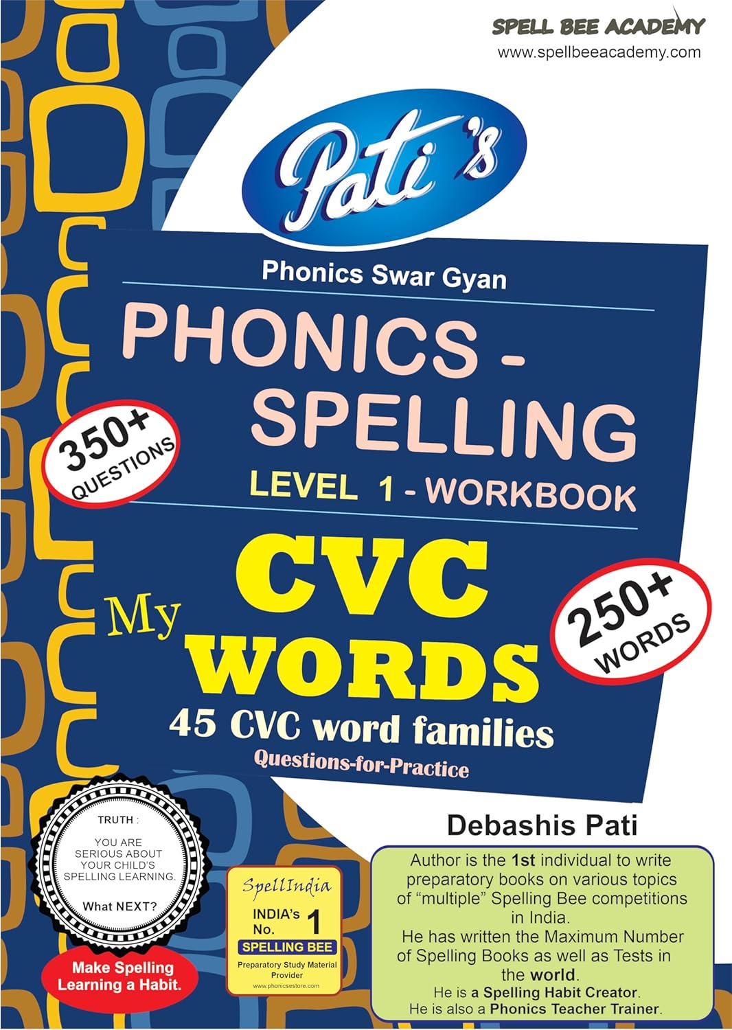 PHONICS - SPELLING WORKBOOK : My CVC Words - (CVC = Consonant Vowel ...