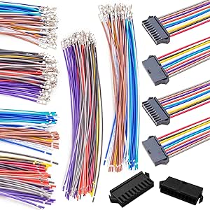 Amazon.com: Yoeruyo SM 2.54mm JST Male Connector Kit with 22AWG Pre-Crimped Wire, 2/3/4/5/6/7/8 ...