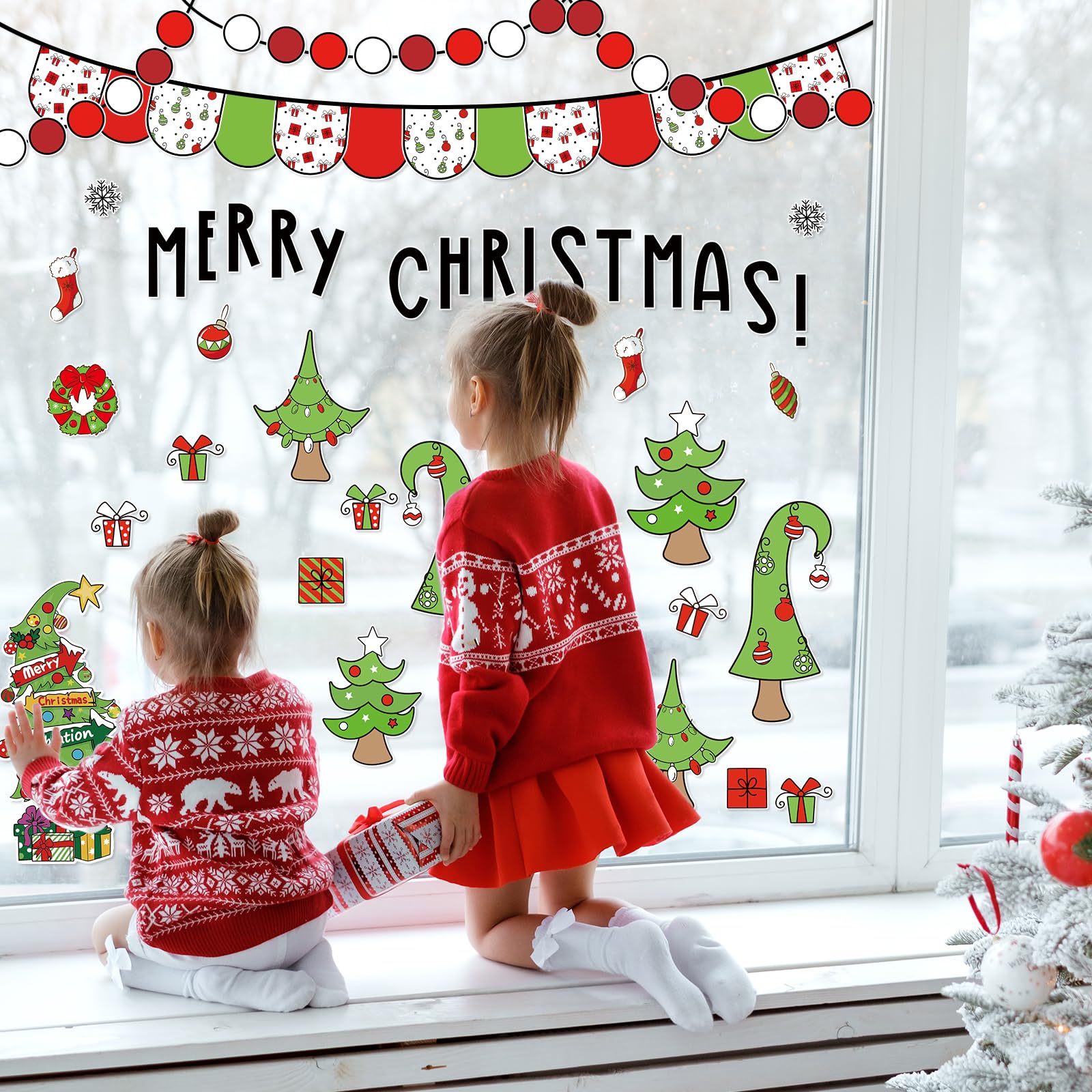 Snapklik.com : Whaline 94Pcs Merry Christmas Bulletin Board Decoration ...