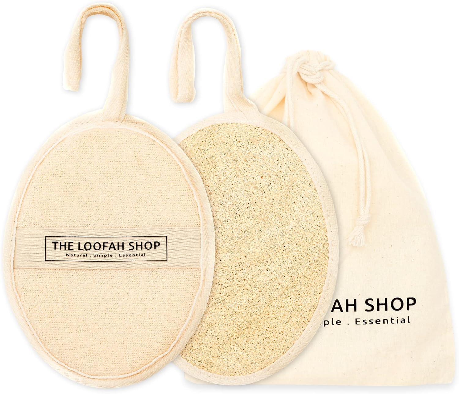 Amazon.com: The Loofah Shop Bath Loofah Sponge, Exfoliating Body ...