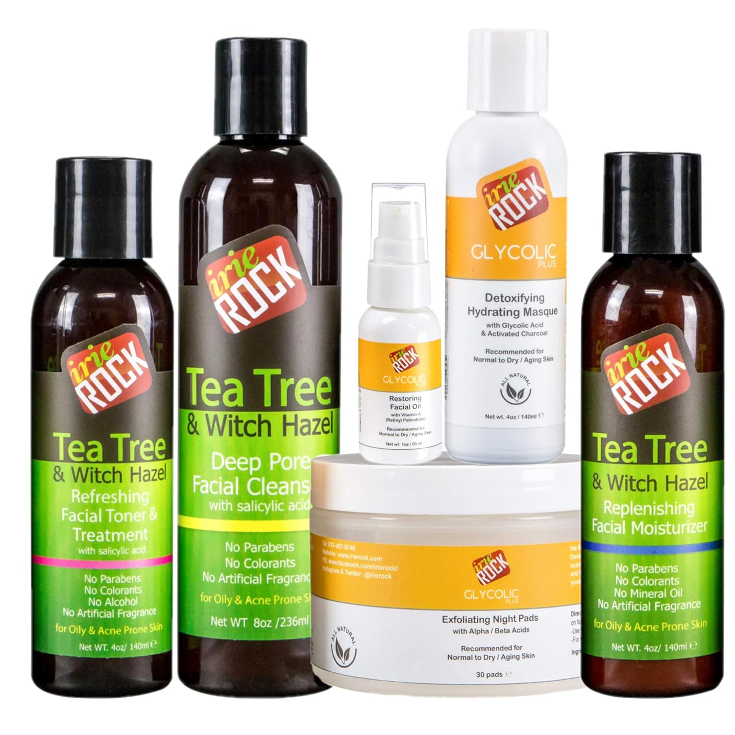 Amazon.com: Irie Rock Acne & Dark Spot 6-Step Kit for Face : Beauty ...
