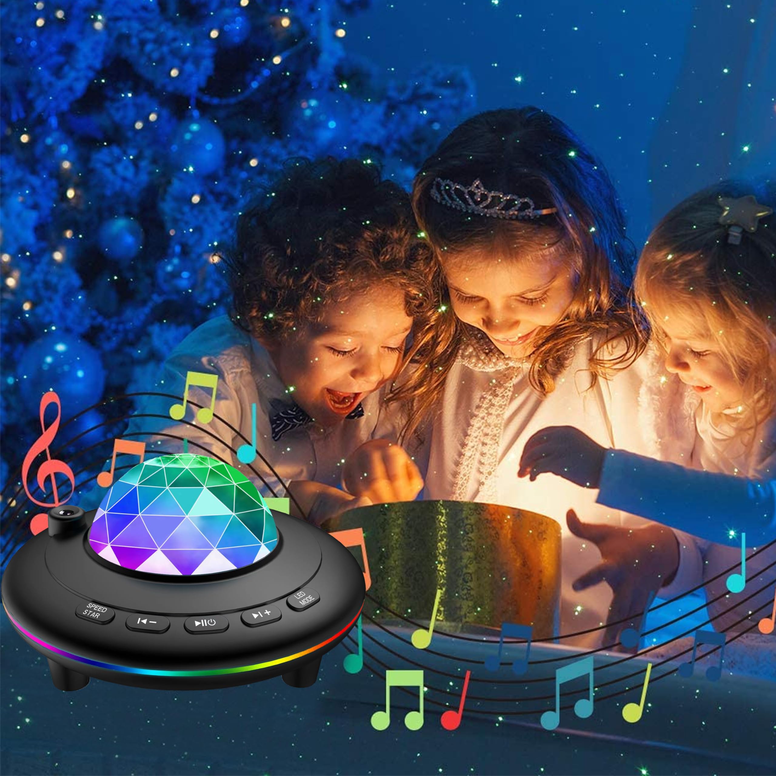 Retoo Starry Sky Projector LED Star Projector Polar Light Lamp with ...