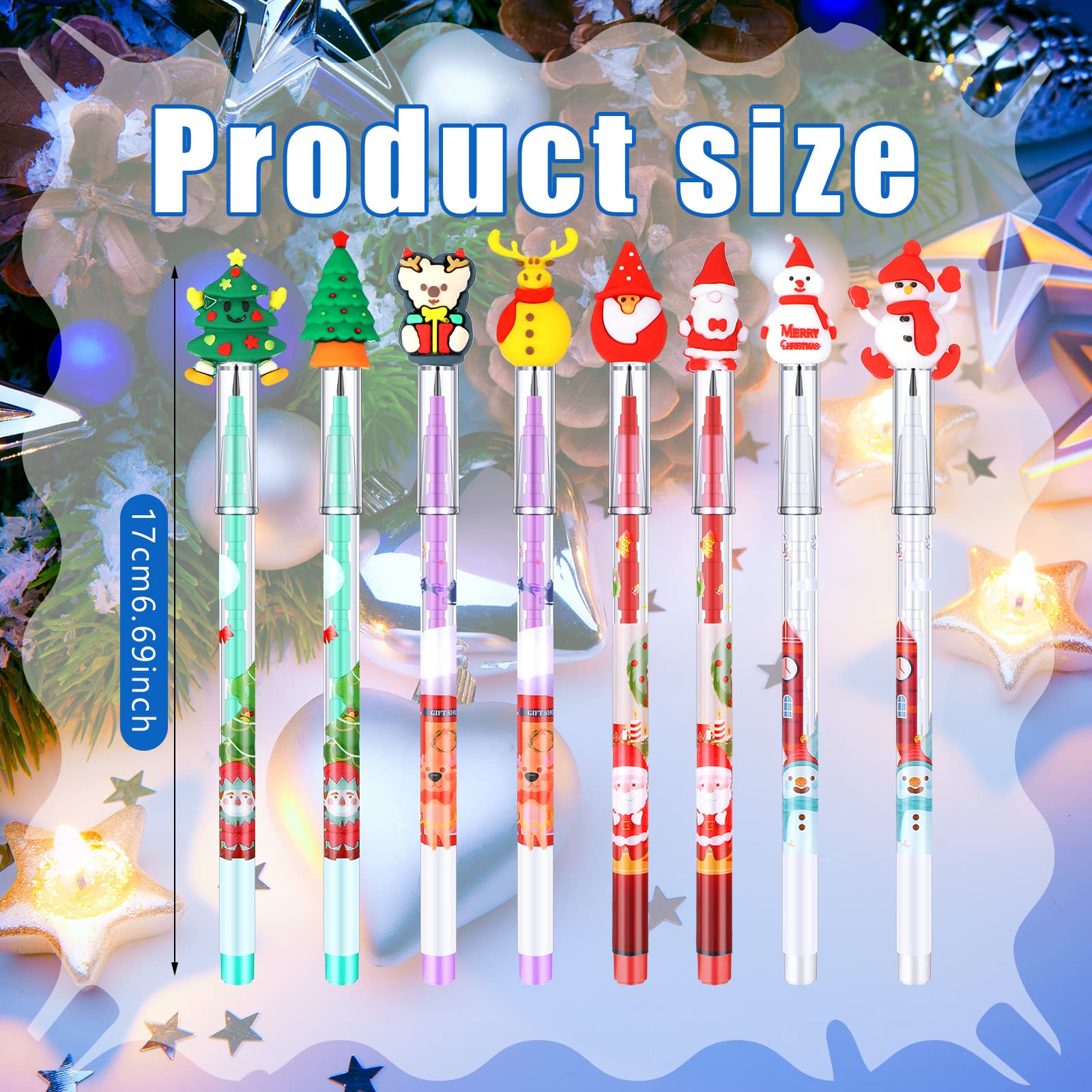 Classroom Reward Pencils 24-Pack Christmas Stackable Pencils – 4 ...