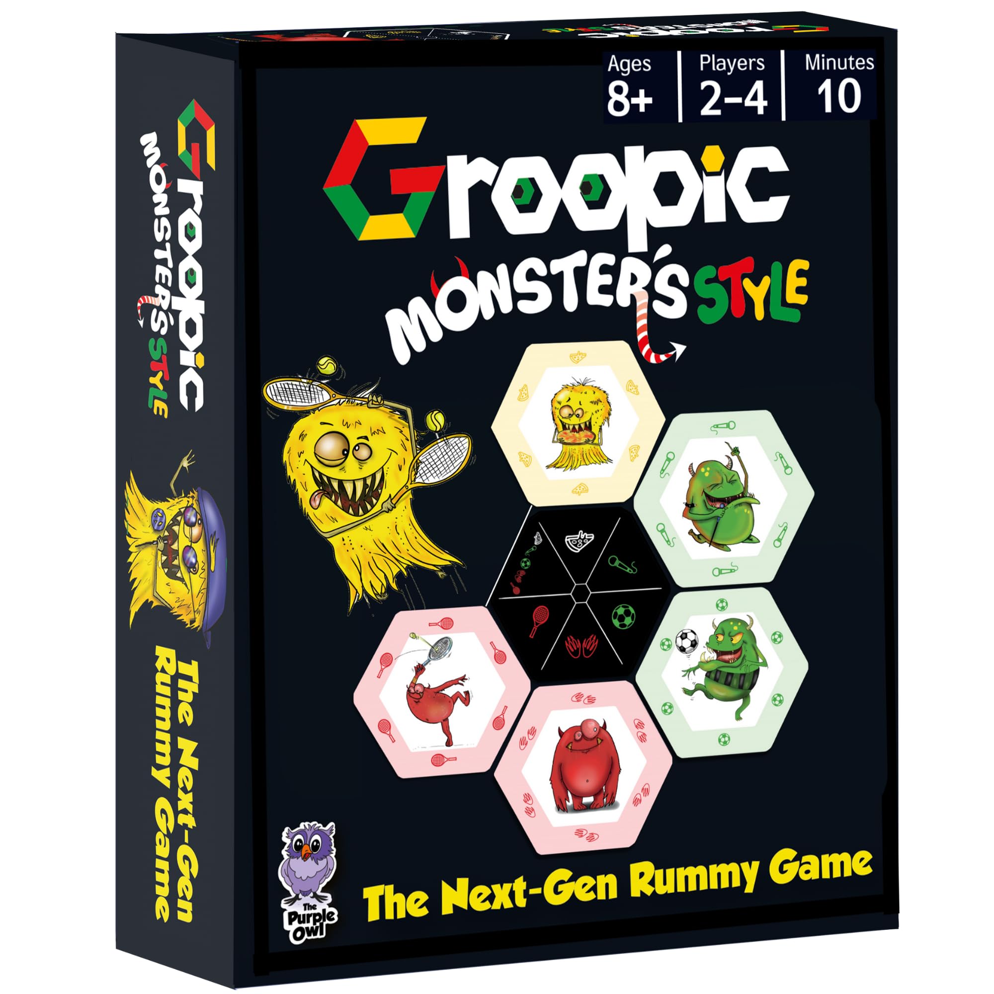 Amazon.com: Groopic Monster's Style - A Rummy Game for Kids 8-12. Fun ...