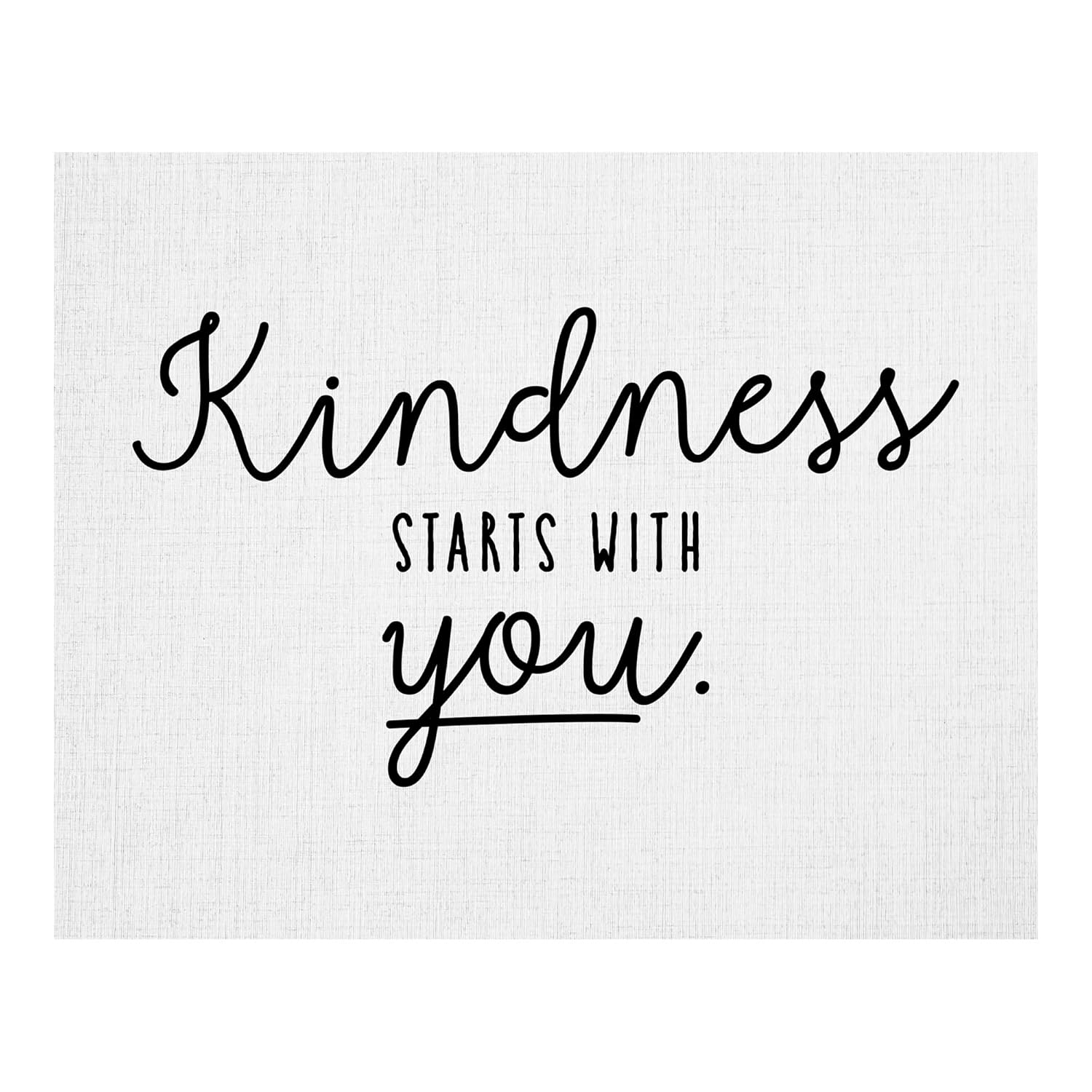Amazon.com: Kindness Starts With You - Inspirational Wall Decor, Life ...