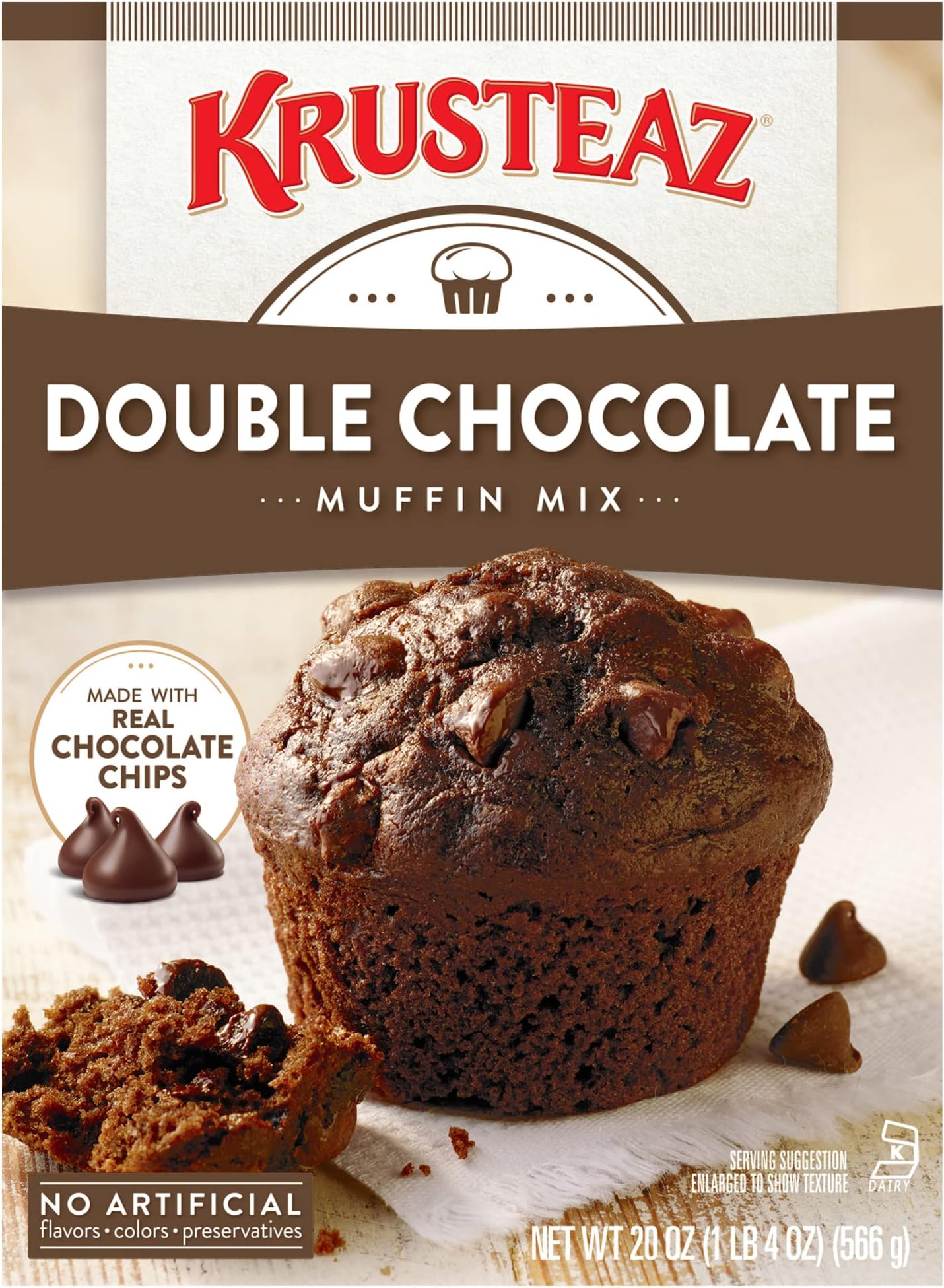 Amazon.com : Krusteaz Muffin Mix, Double Chocolate Muffin Mix, Made ...