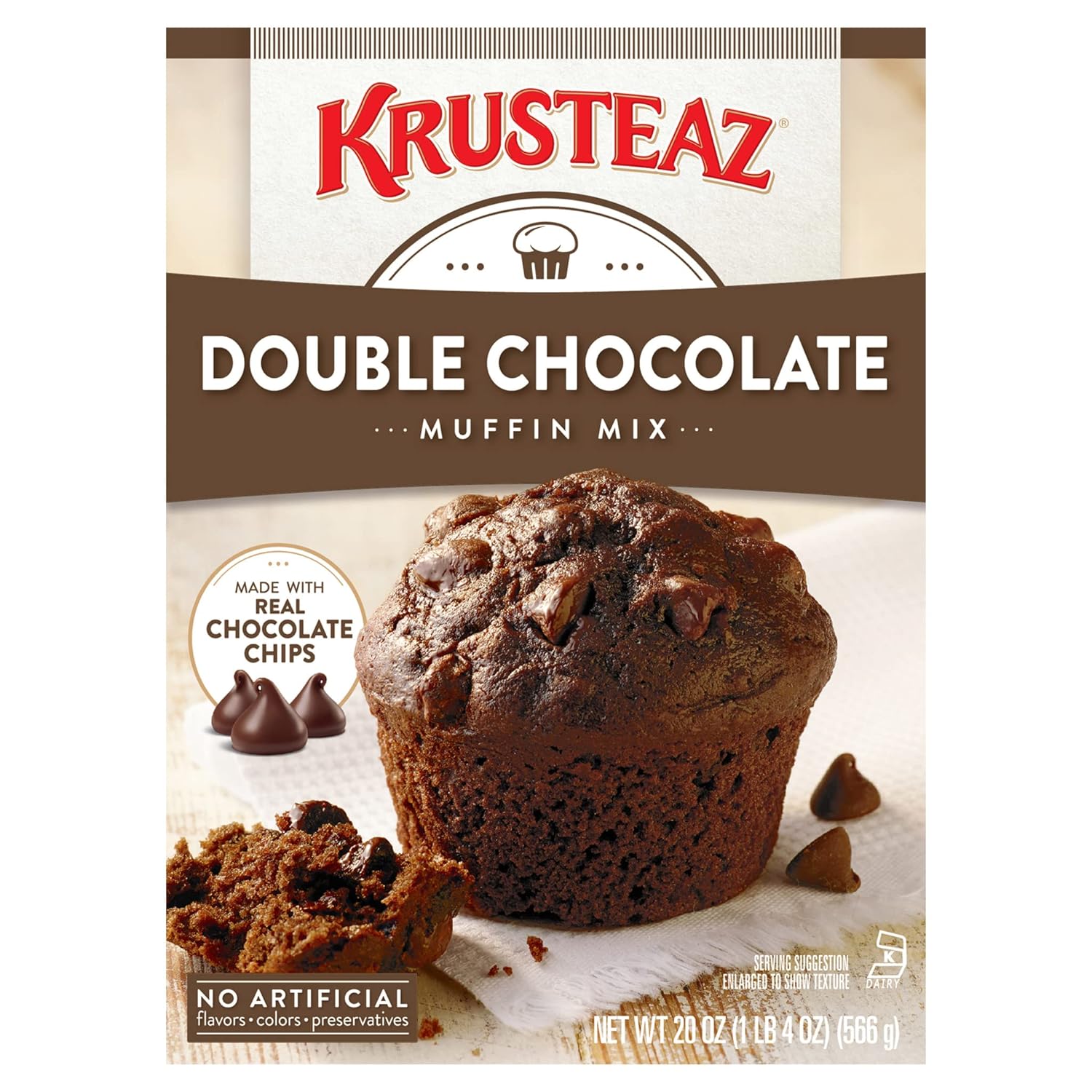 Amazon.com : Krusteaz Muffin Mix, Double Chocolate Muffin Mix, Made ...
