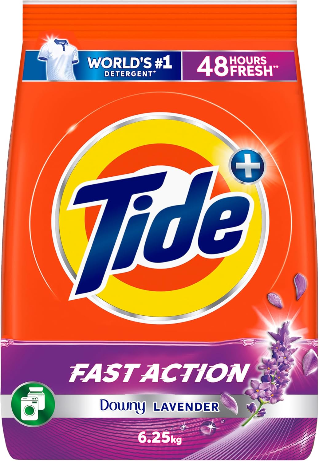 Tide Fast action Laundry Detergent Powder with Lavender, 6.25 KG: Buy ...