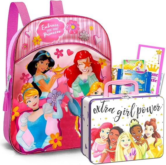 Amazon.com | Disney Princess Mini Backpack for Girls - Bundle with 11 ...