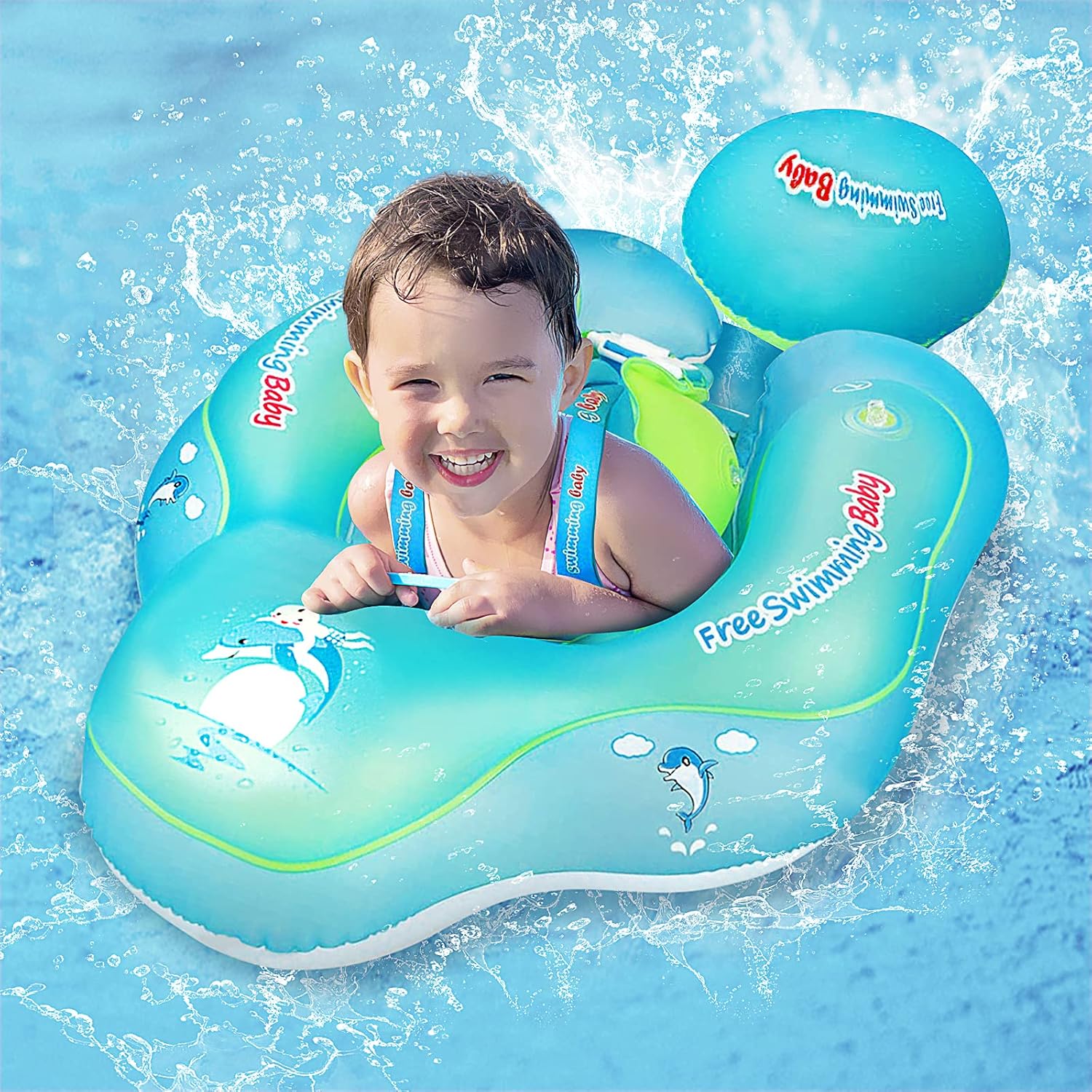 Amazon.com: JASOODL Baby Floats for Pool, Inflatable Swimming Pool ...
