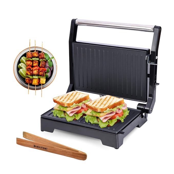 Buy Milton Premium 800 Watt 180° Electric Grill Sandwich Maker | Auto ...