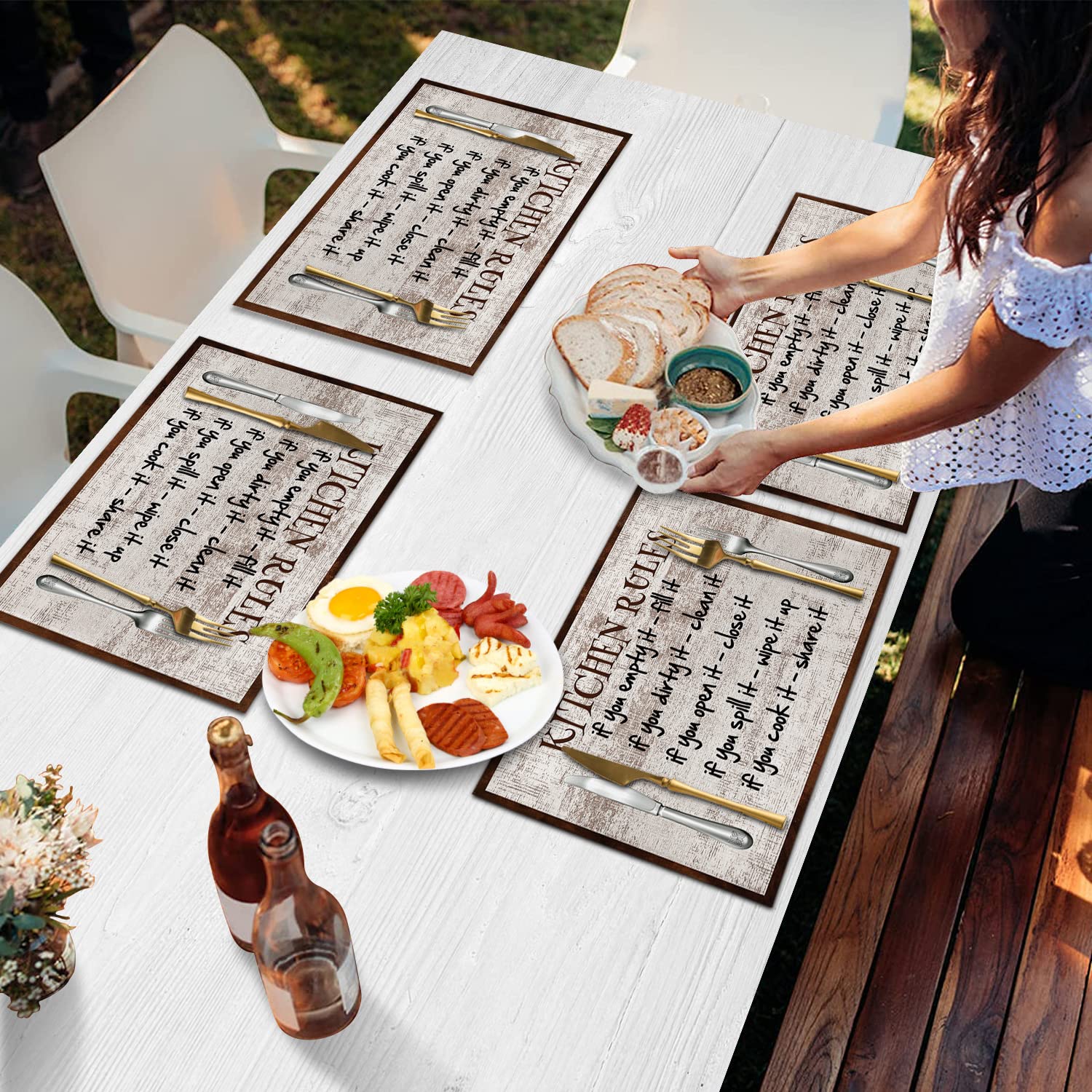 Empty Place Setting At Dinner Table