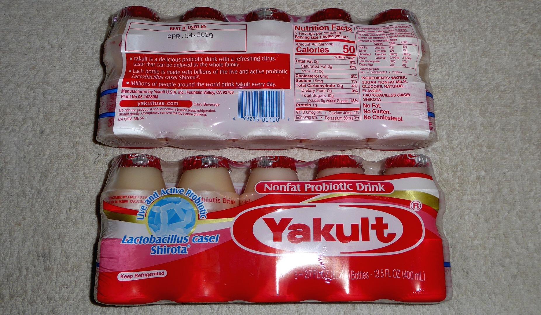 Amazon.com: Yakult Probiotic Drink Original, 2.7 fl oz Bottle, Pack of ...