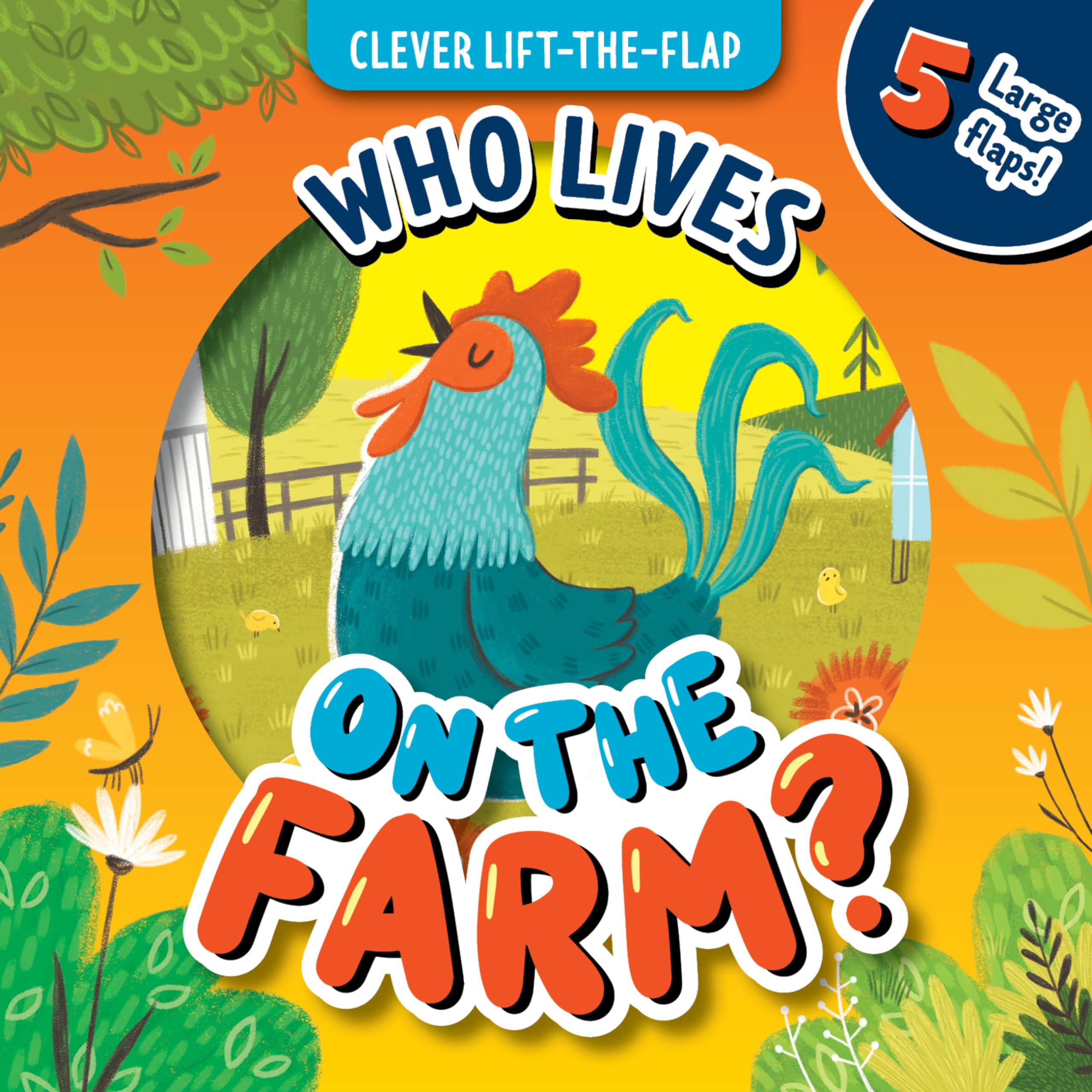 Who Lives on the Farm?: 5 Large flaps! (Lift-the-Flap): Clever ...