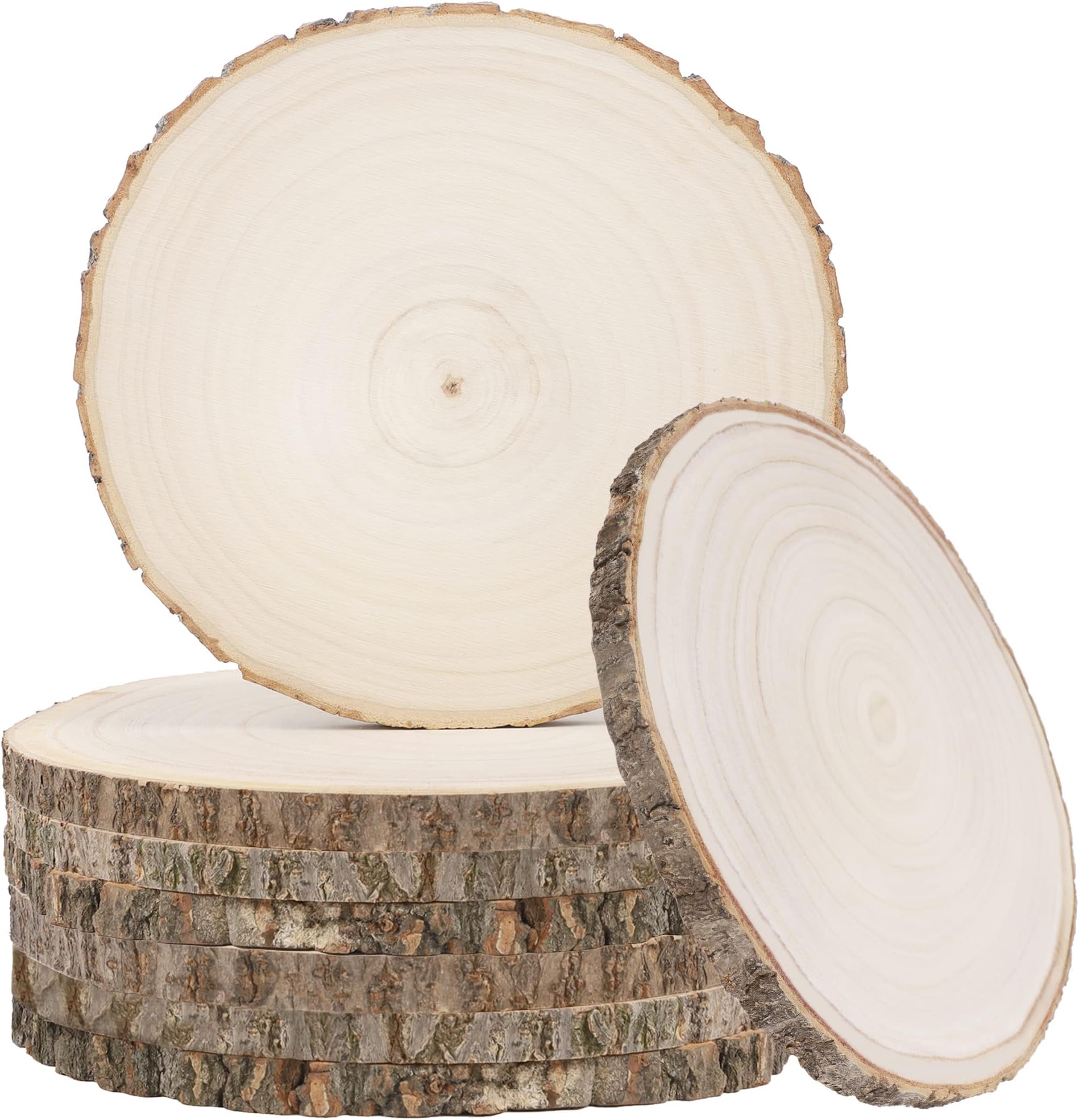 Amazon.com: 4 Pcs 10-12 Inch Large Wood Slices for Centerpieces ...