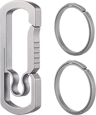 Amazon.com: BANG TI Titanium Anti-lost Keychain Clip Hook and Quick ...