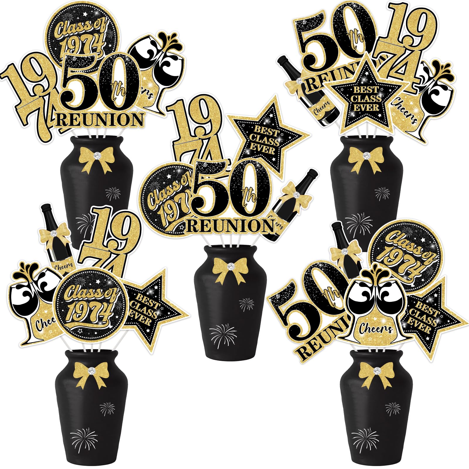 Amazon.com: Balterever 50th Class Reunion Decorations Class of 1974 ...