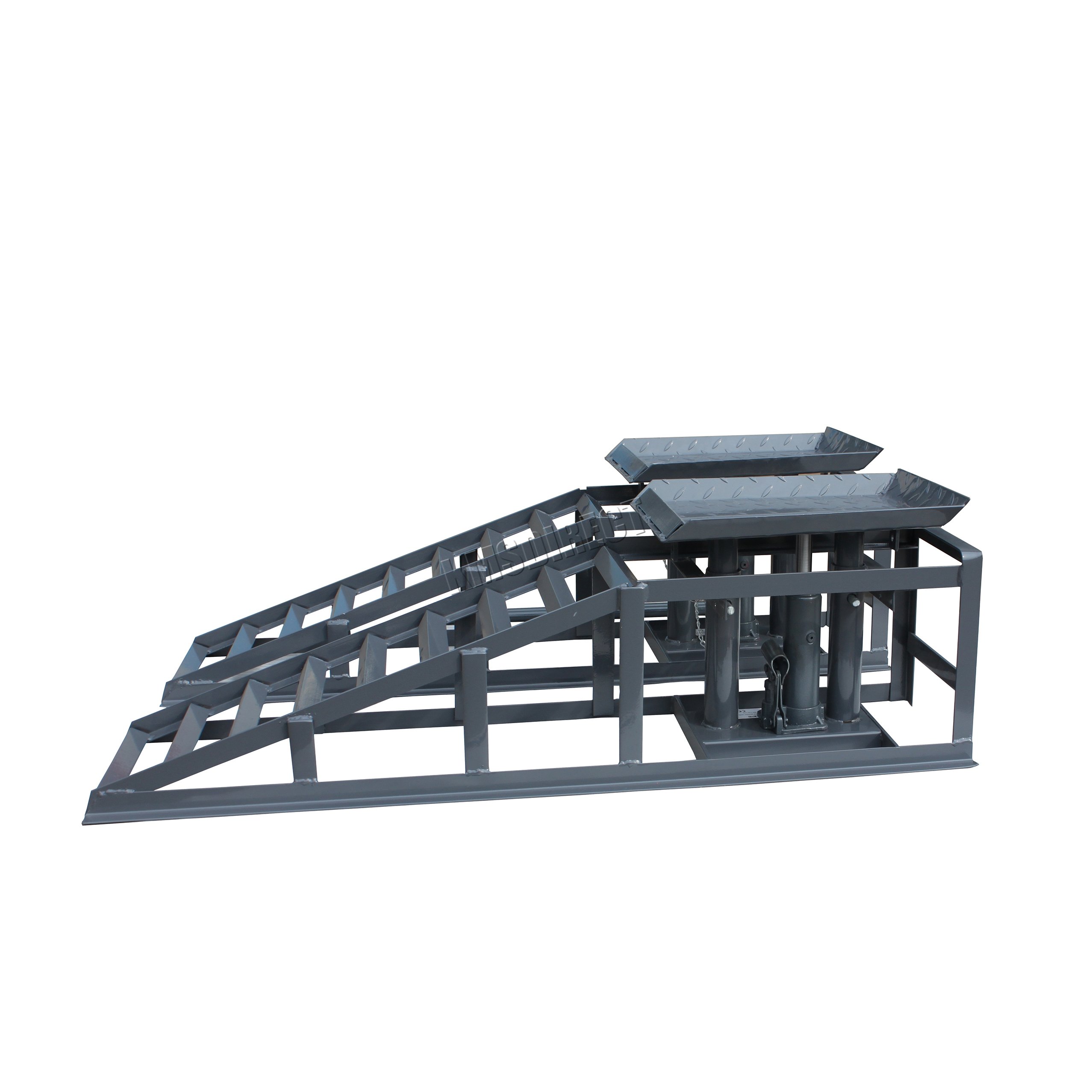 SwitZer Metal Vehicle Car Ramp Lift With 2 Ton Hydraulic Jack 1 Pair ...