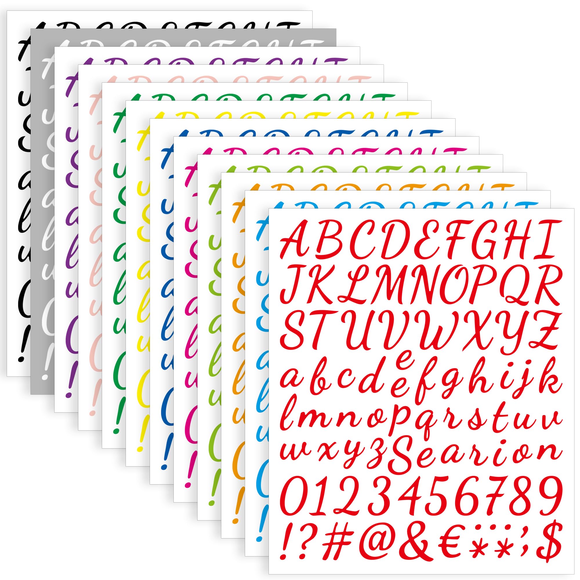 Snapklik.com : 1008Pcs Letter Stickers 12 Sheets Alphabet Stickers ...