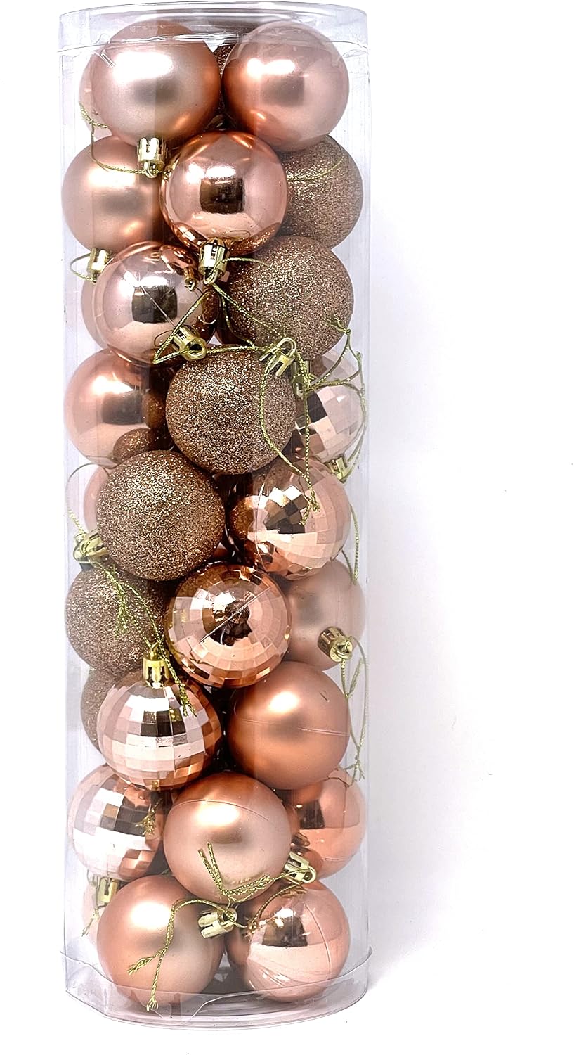 Amazon.com: allgala Christmas Balls 36 PK 2 Inch (5CM) Pre-Strung ...