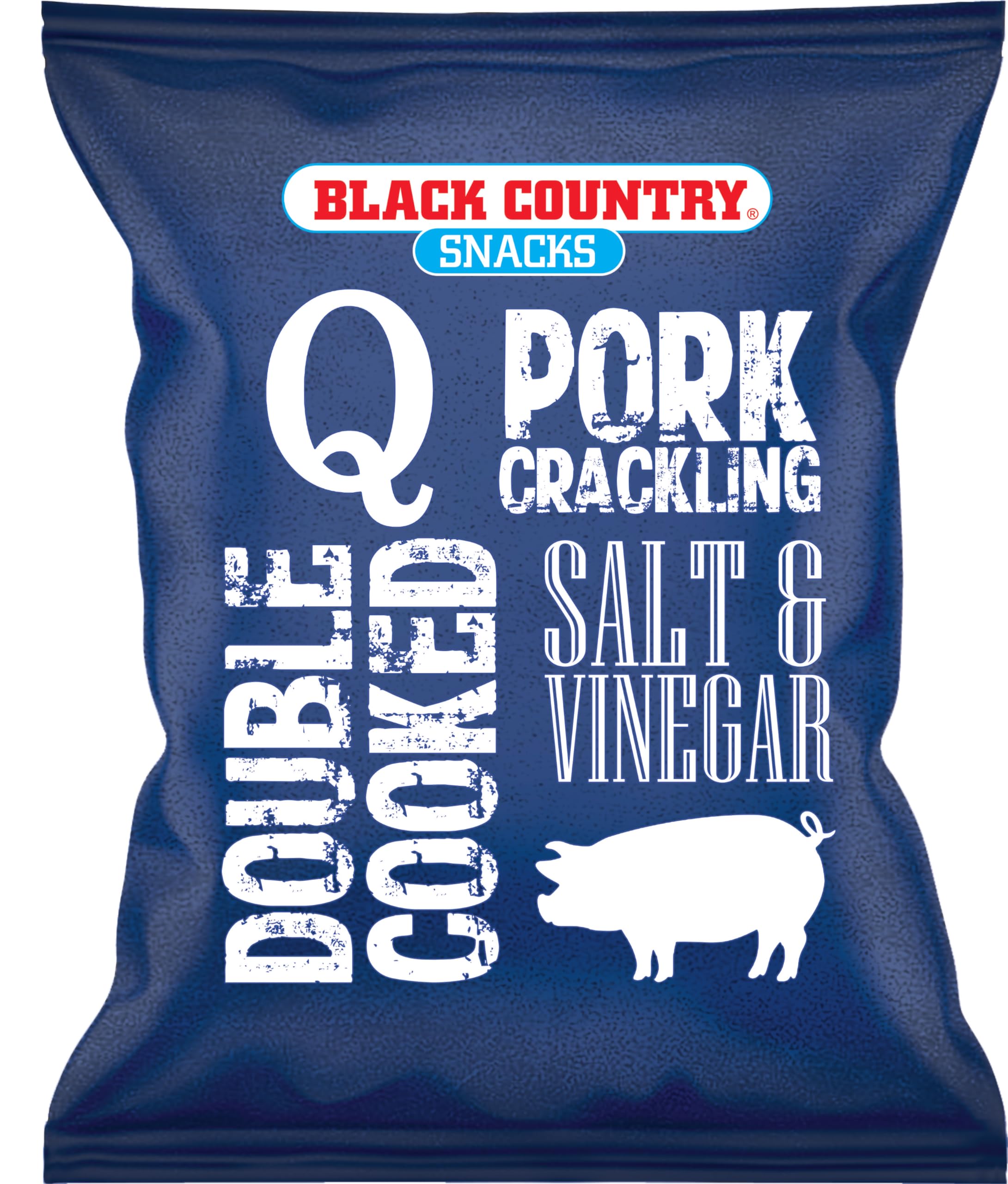 Q Pork Crackling Salt & Vinegar 40g x 10 Packets : Amazon.co.uk: Grocery