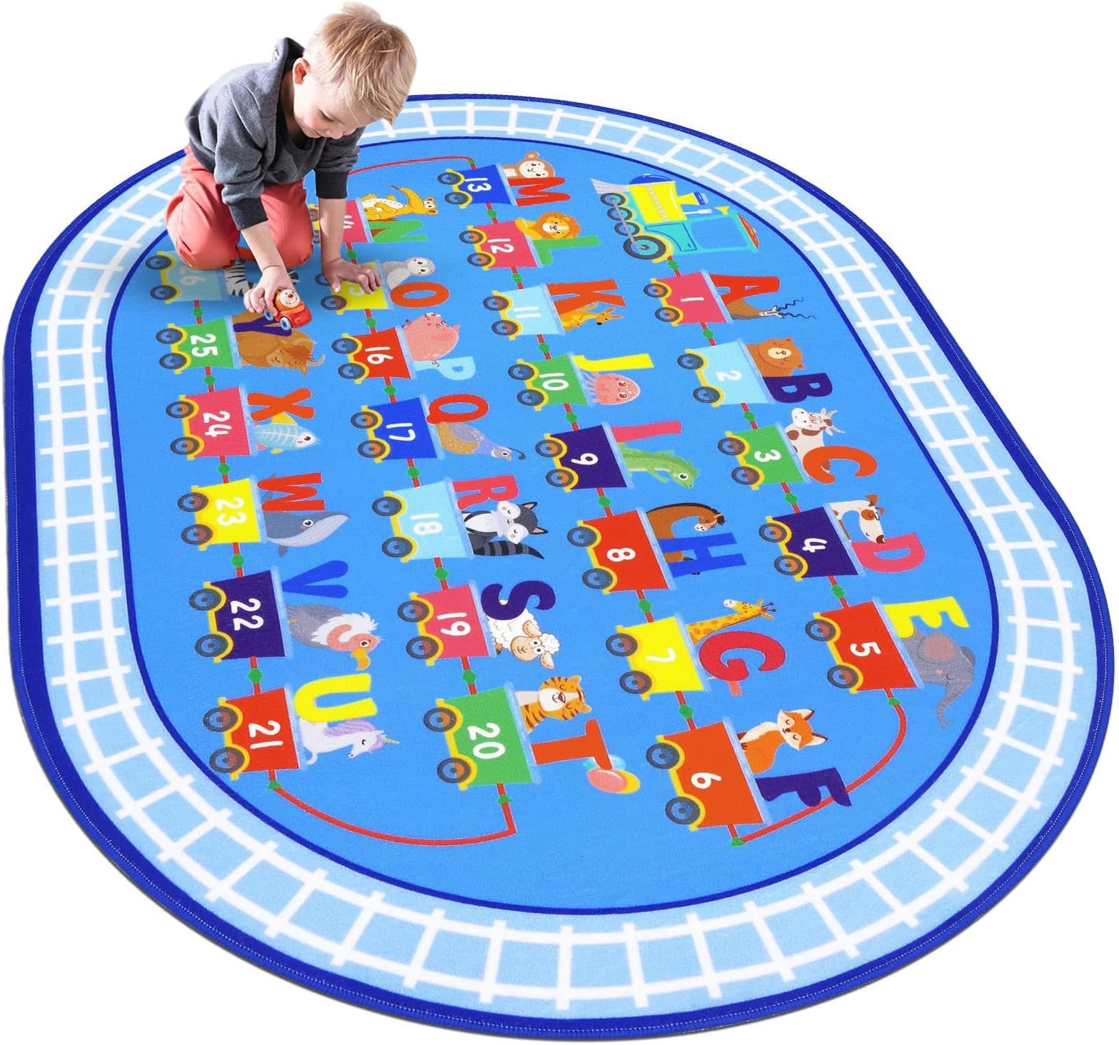 Amazon.com: AKASISRUG Kids Rugs Traffic Road Carpet Play Rug 3.3'×5 ...
