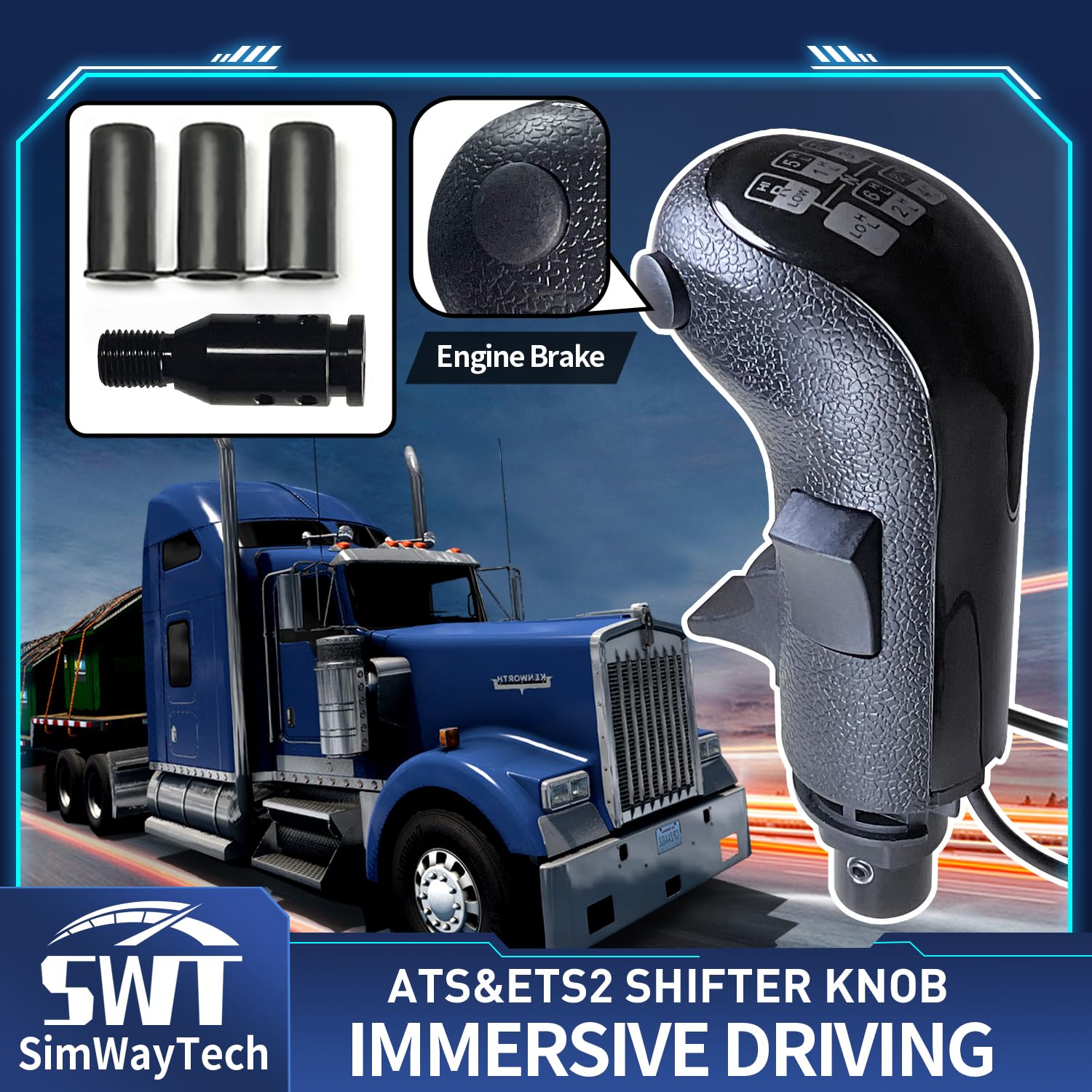 Amazon.com: HCXLELD SimWayTech USB Shifter Knob for ATS & ETS2 PC For ...