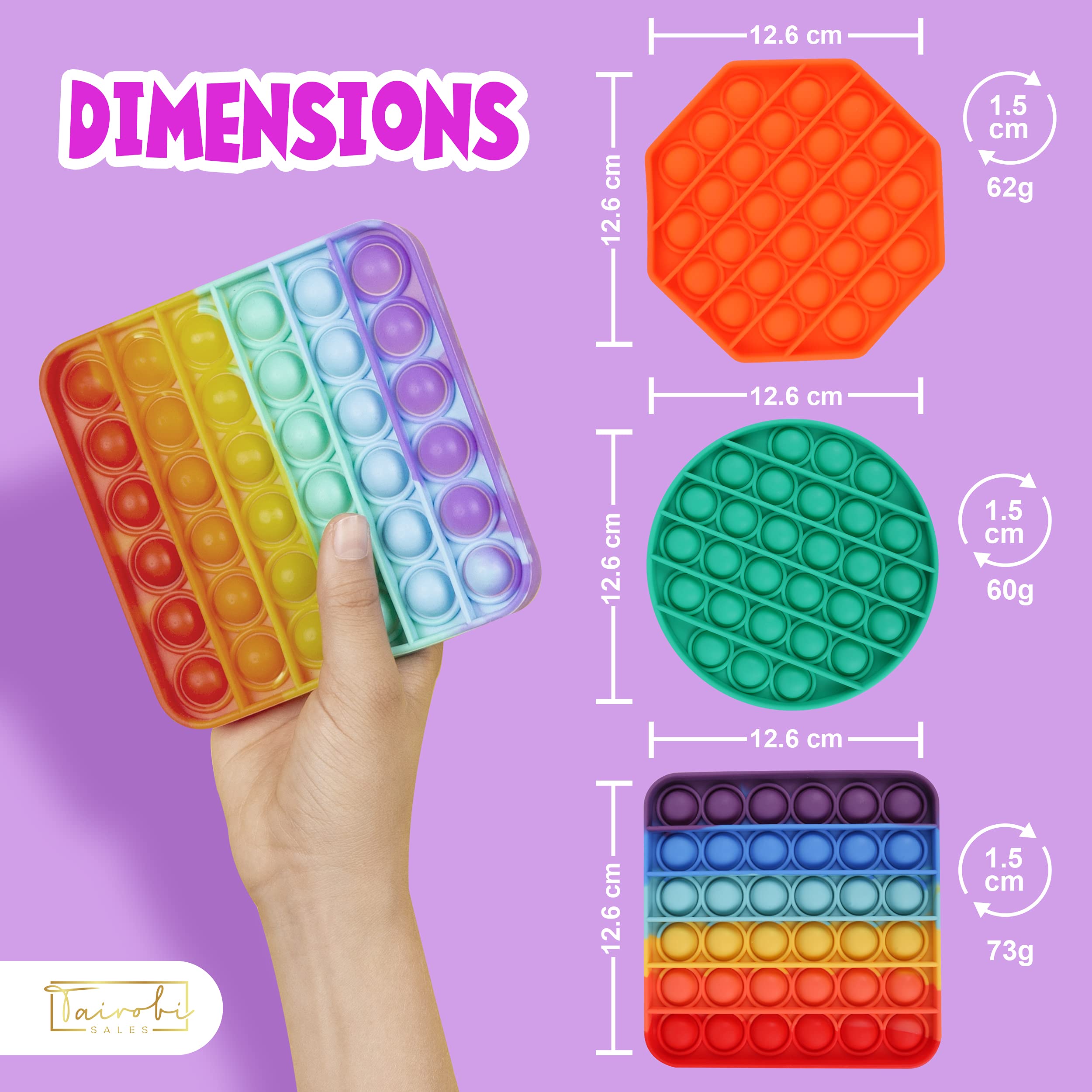 Snapklik.com : Tairobi Pop Tubes Fidget Toy And Pop Fidget Toy - Pack ...