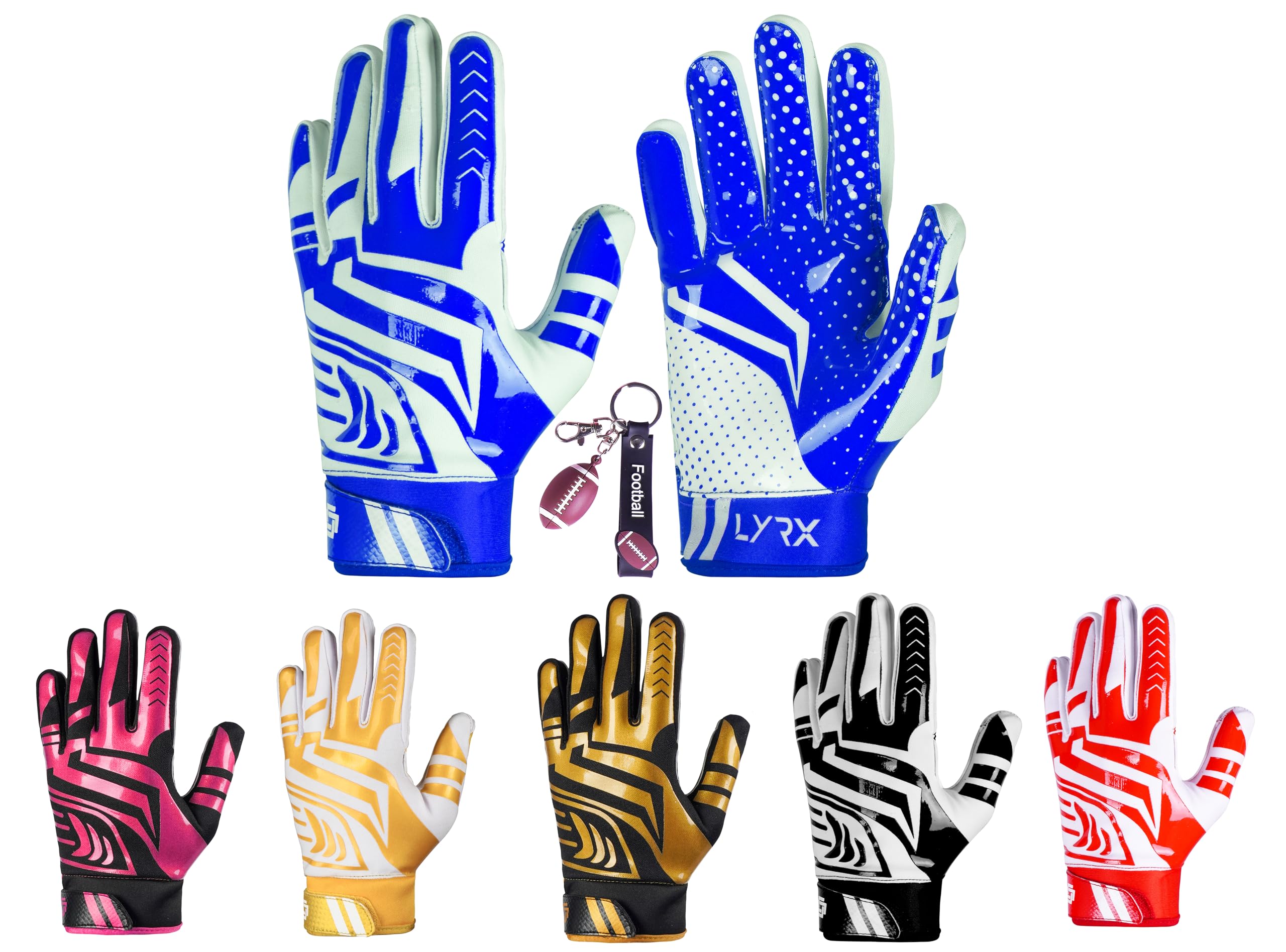 Snapklik.com : LYRX Professional Football Receiver Gloves