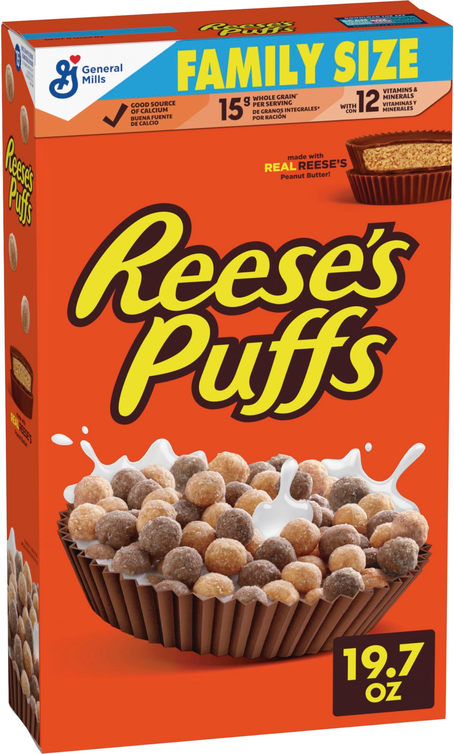 Amazon.com: Reese's Puffs Minis Breakfast Cereal, Chocolate Peanut ...