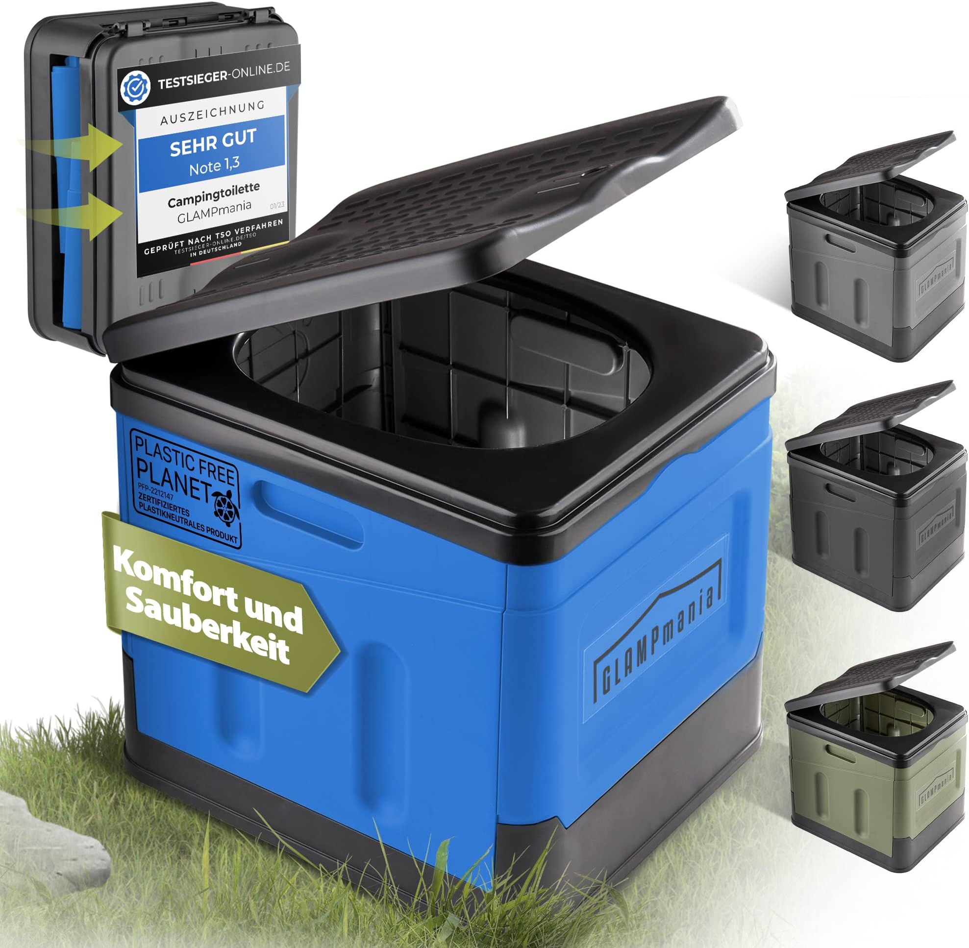 BOXIO Toilet Plus - Trenntoilette mit Starter Kit, Mobile Camping ...