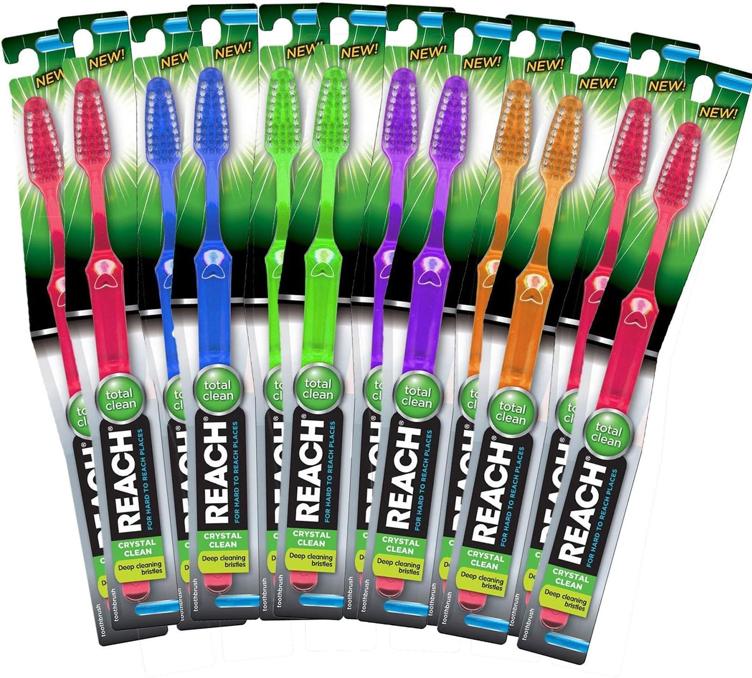 Amazon.com : Reach Crystal Clean Soft Adult Toothbrush : Health & Household
