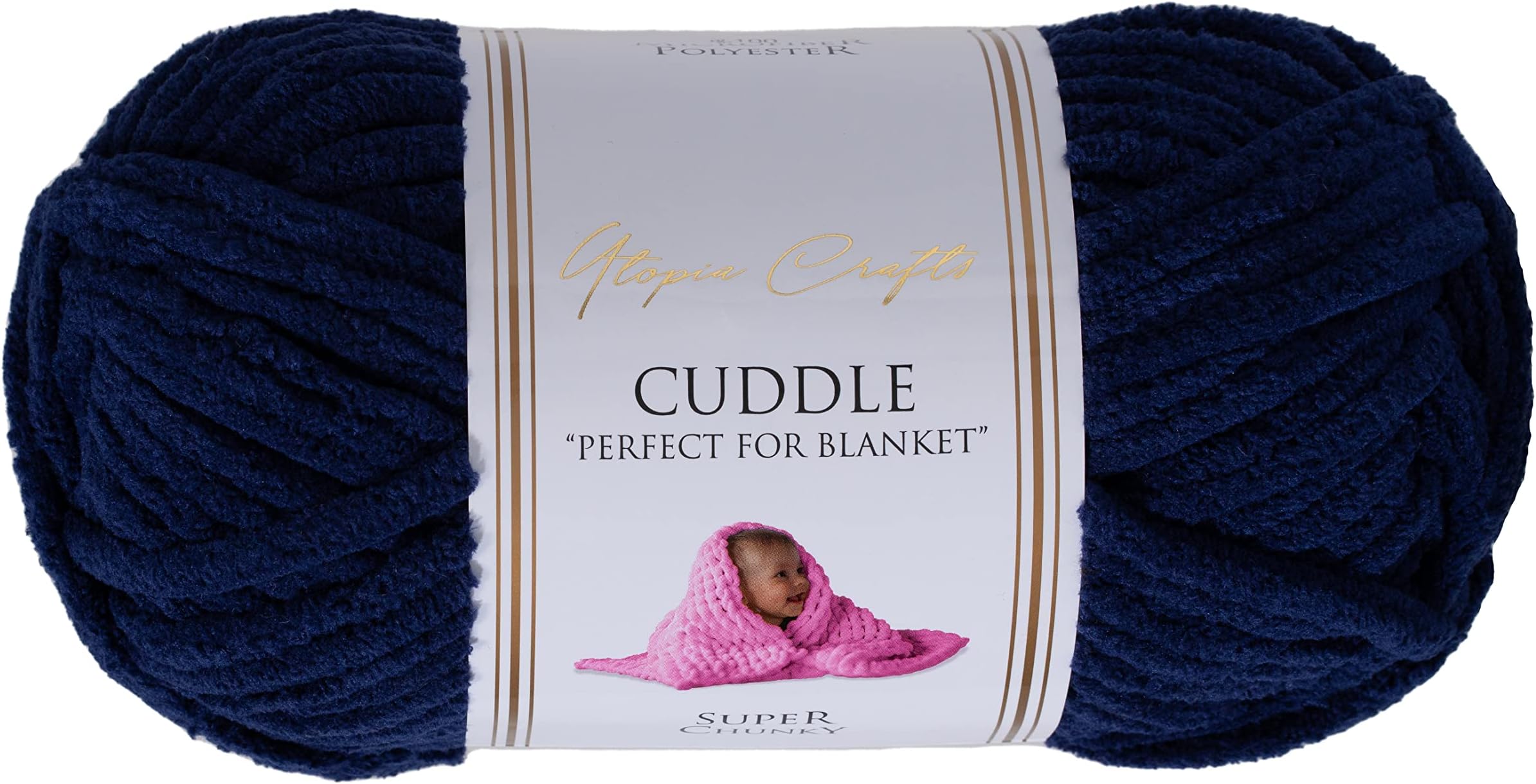 Utopia Crafts Cuddle Super Chunky Fil Chenille Doux pour Tricot et ...