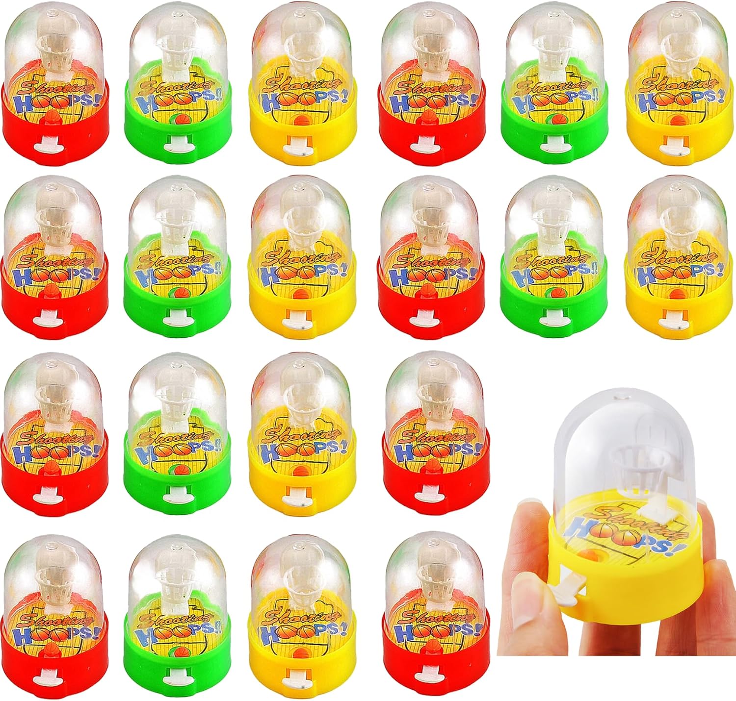 Amazon.com: PowerTRC 24 Pcs Mini Basketball Shooting Games Toys, Finger ...